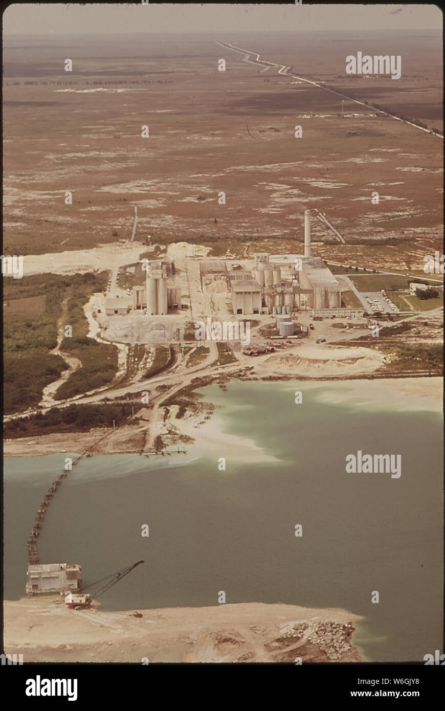 FLORIDA PORTLAND CEMENT FACTORY NEAR THE BOUNDARIES OF THE EVERGLADES ...