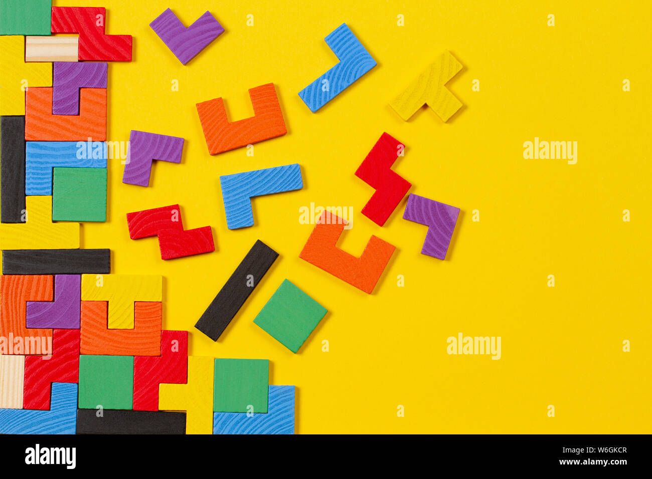 Tetris shapes hi-res stock photography and images - Alamy
