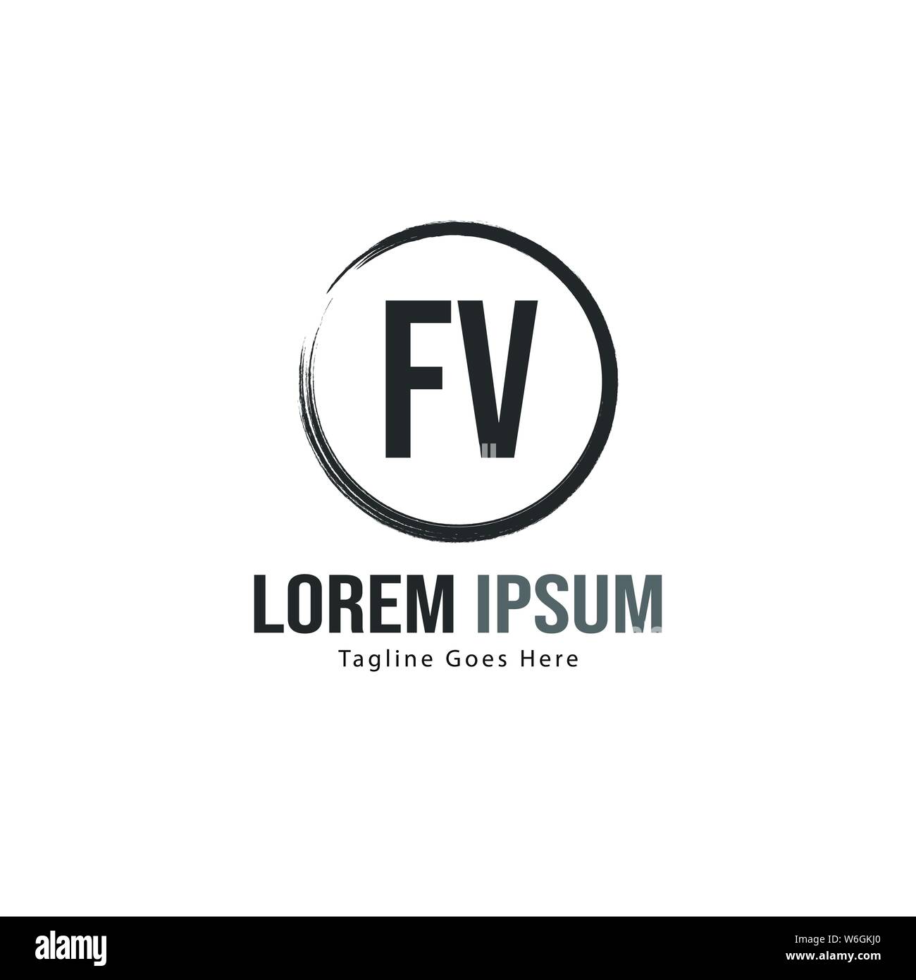 Fv monogram Black and White Stock Photos & Images - Alamy