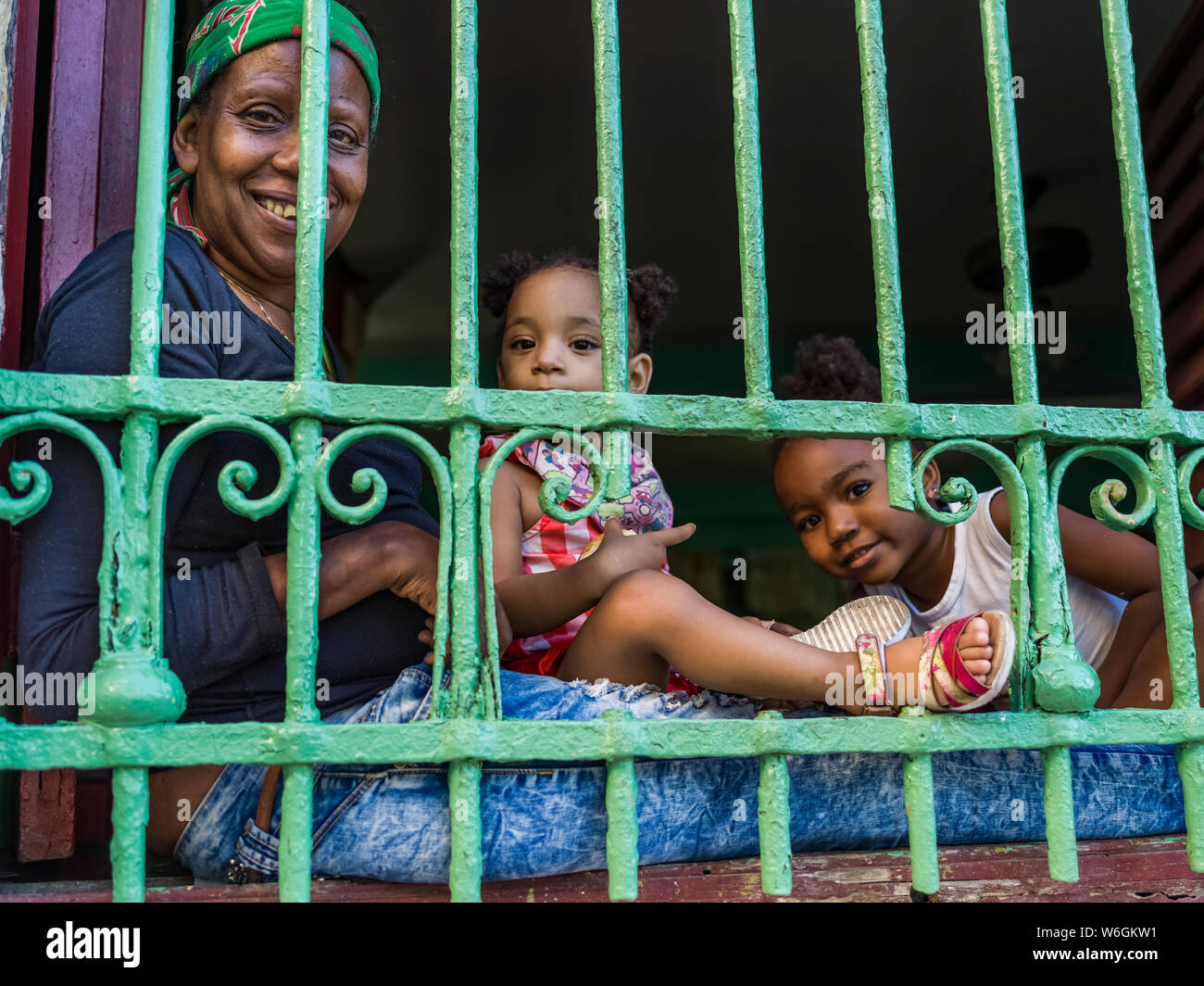 Cuban mother and children hi-res stock photography and images - Alamy