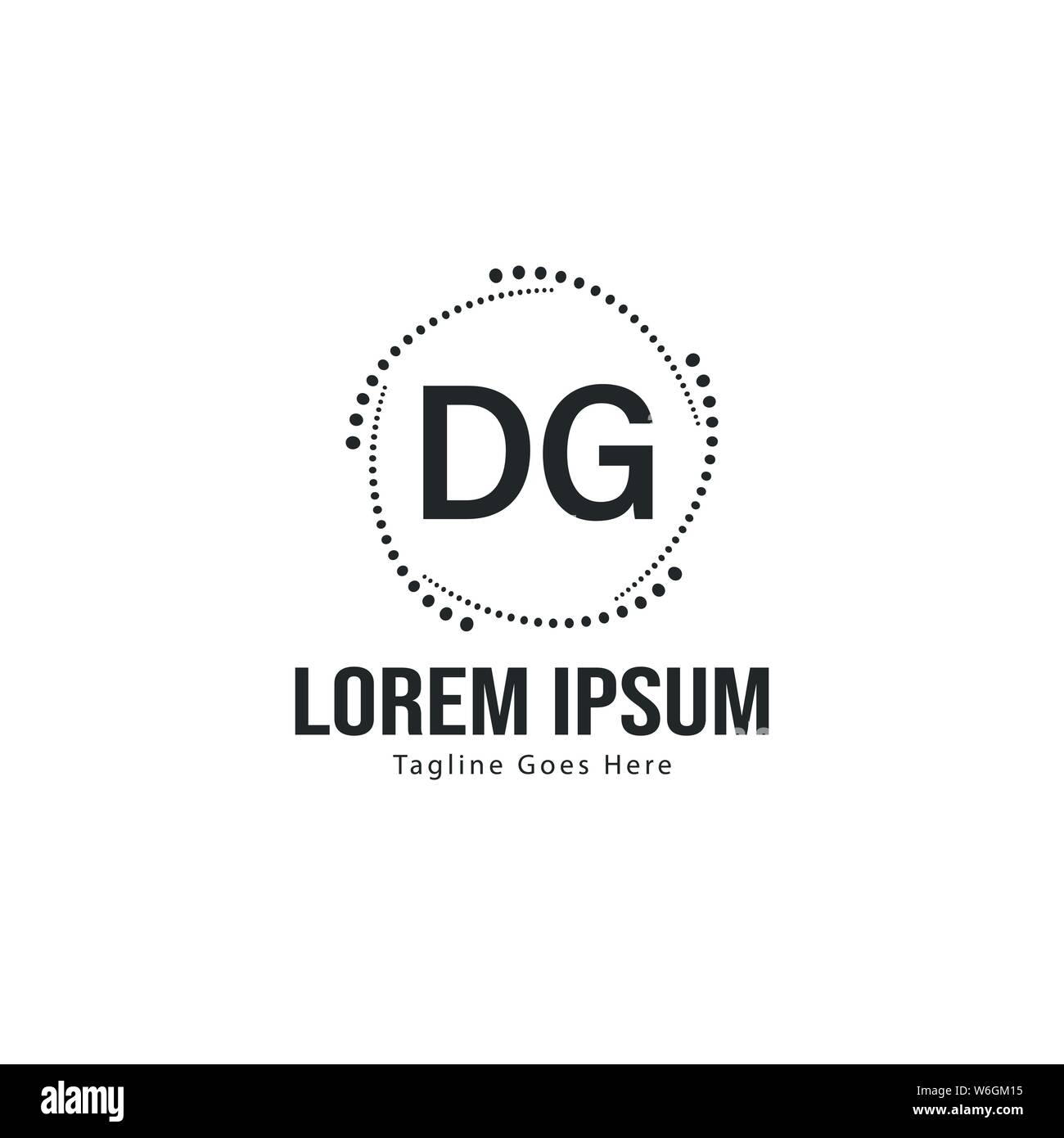 DG Letter Logo Design. Creative Modern DG Letters Icon Illustration ...