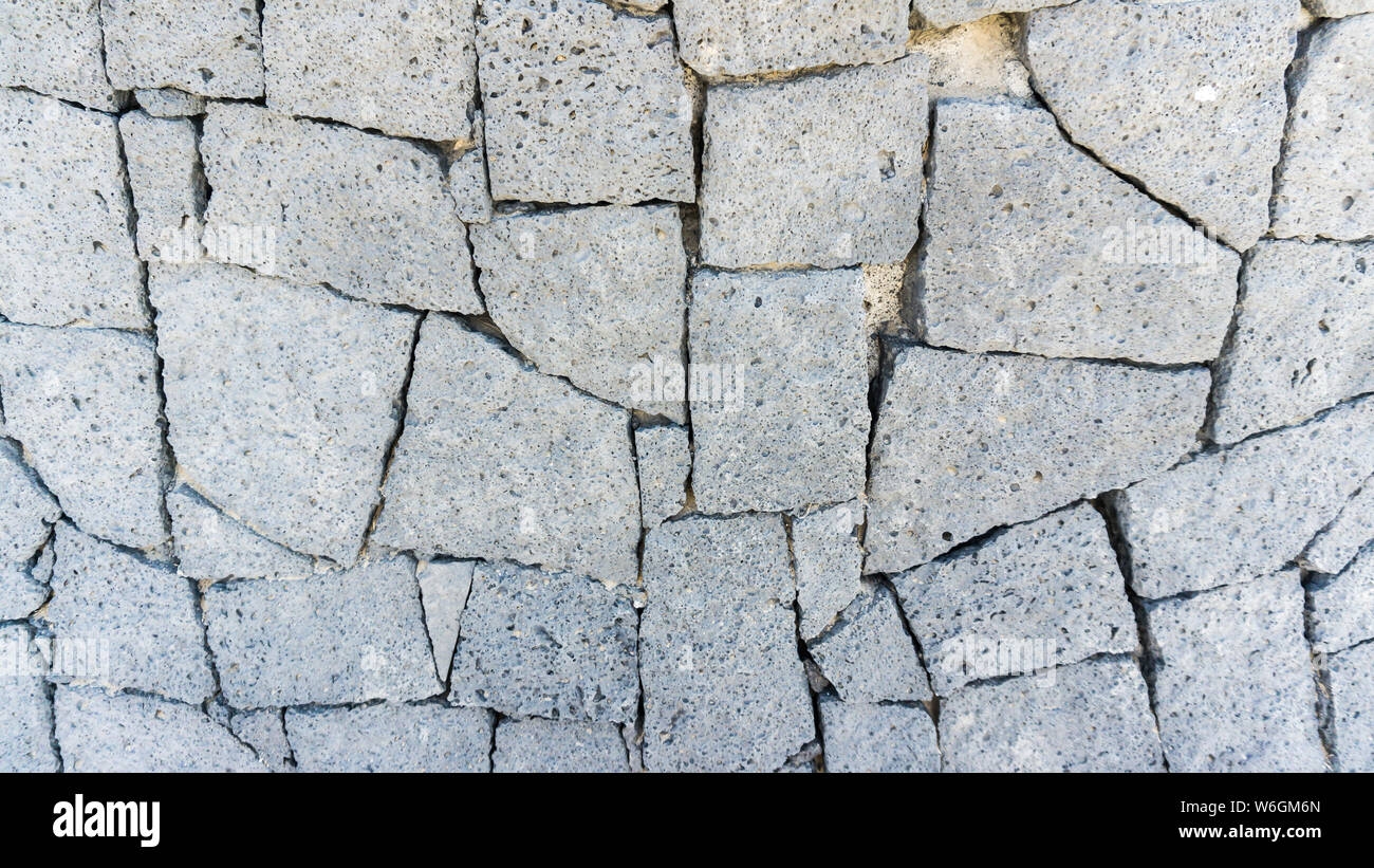 wall of lava rocks Stock Photo - Alamy