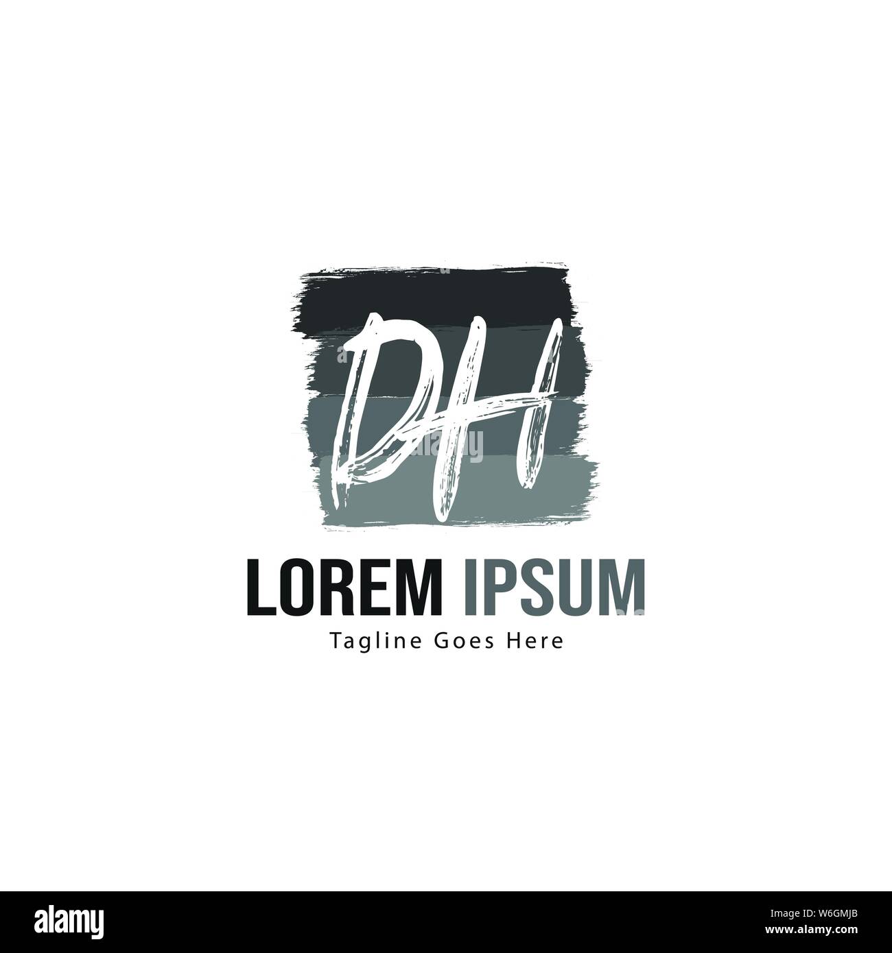 DH Letter Logo Design. Creative Modern DH Letters Icon Illustration ...