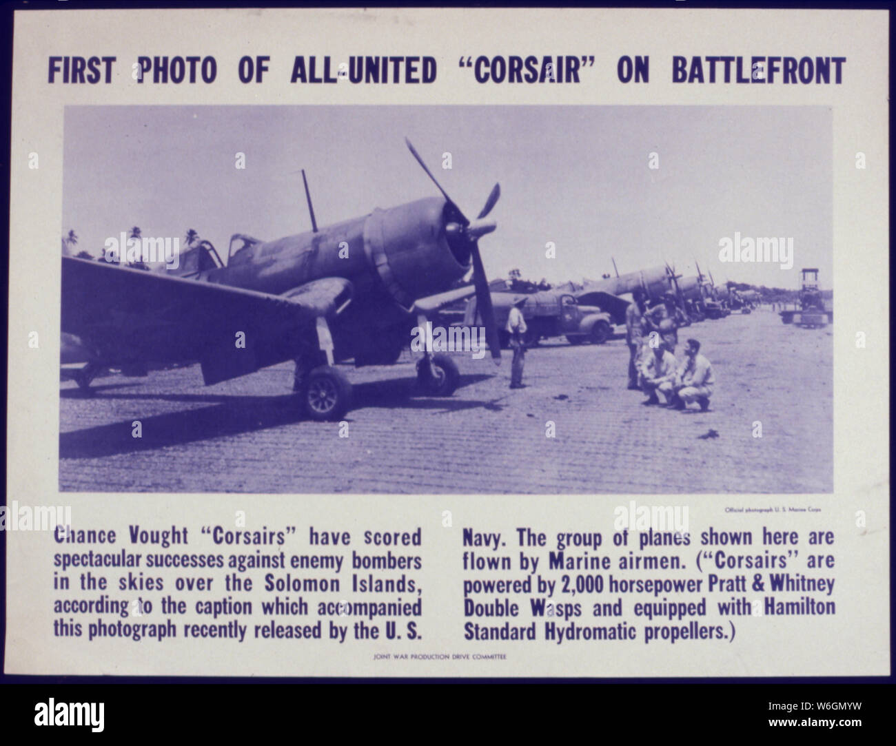 First Photo of All-United Corsair on Battlefront; General notes: U.S ...