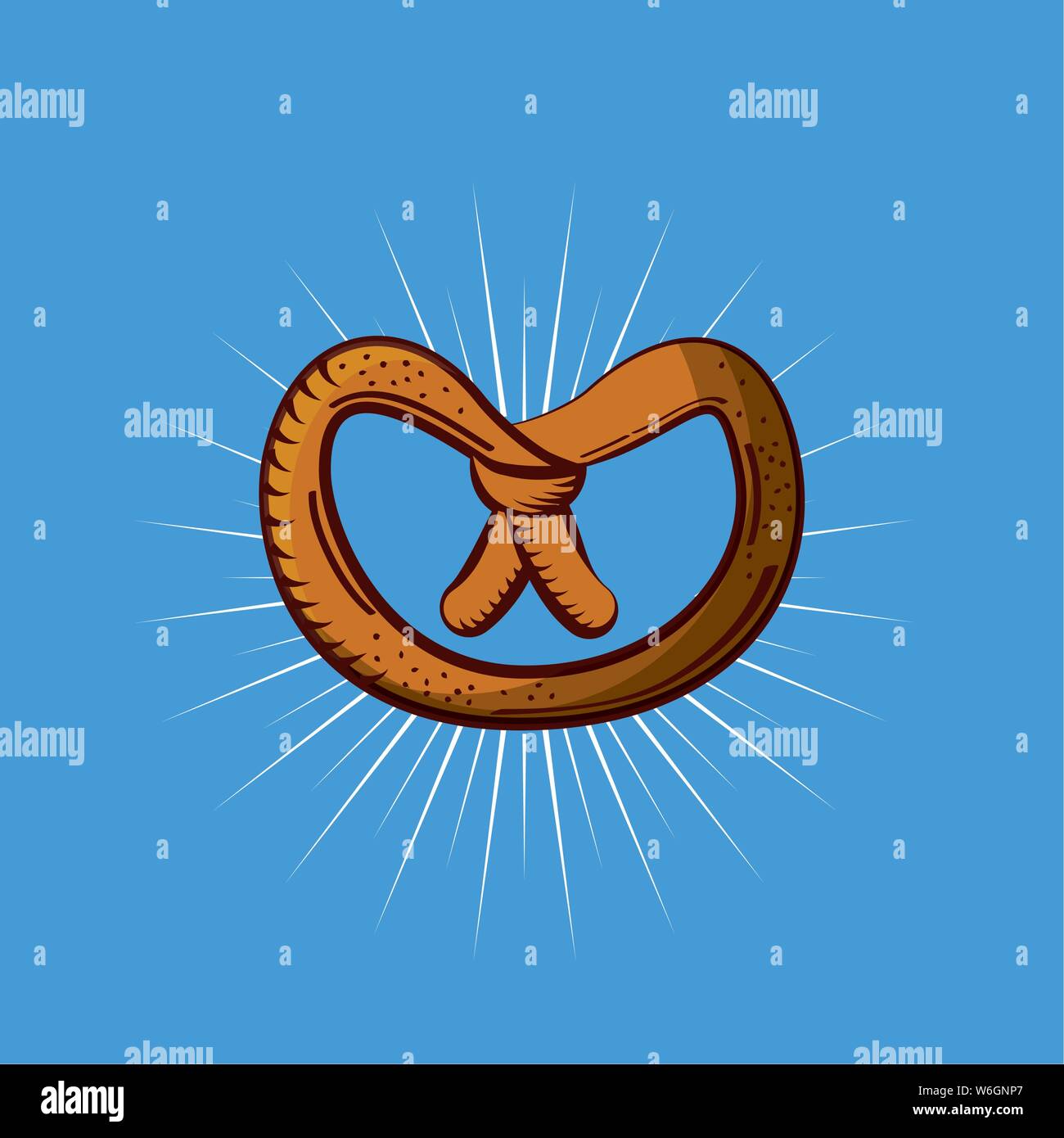 Bretzel bread of bakery vector design Stock Vector Image & Art - Alamy