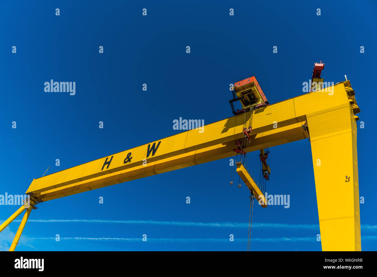 The Goliath crane at Harland & Wolff shipyard, Belfast, Northern ...