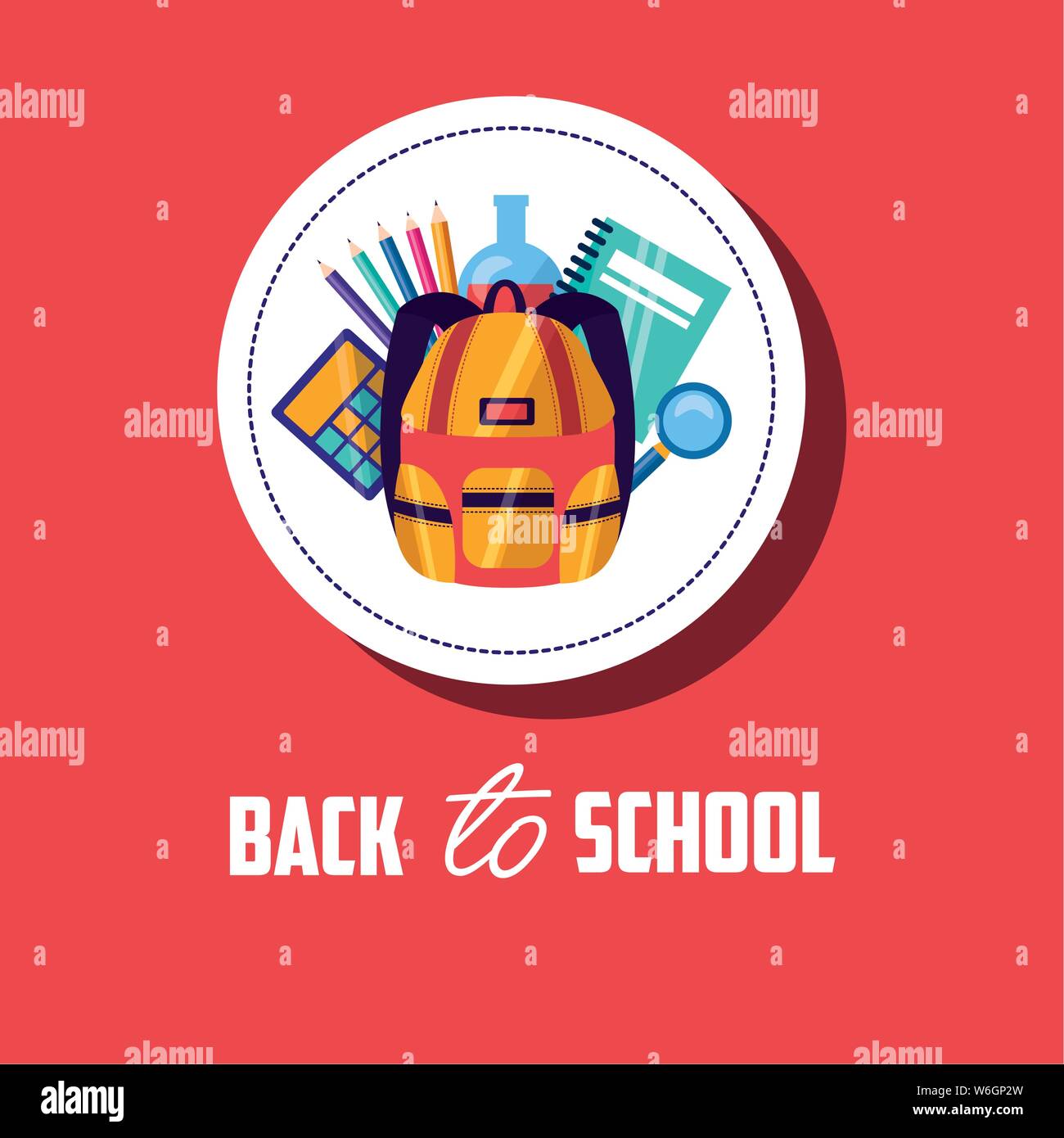 Back to school vector design Stock Vector Image & Art - Alamy