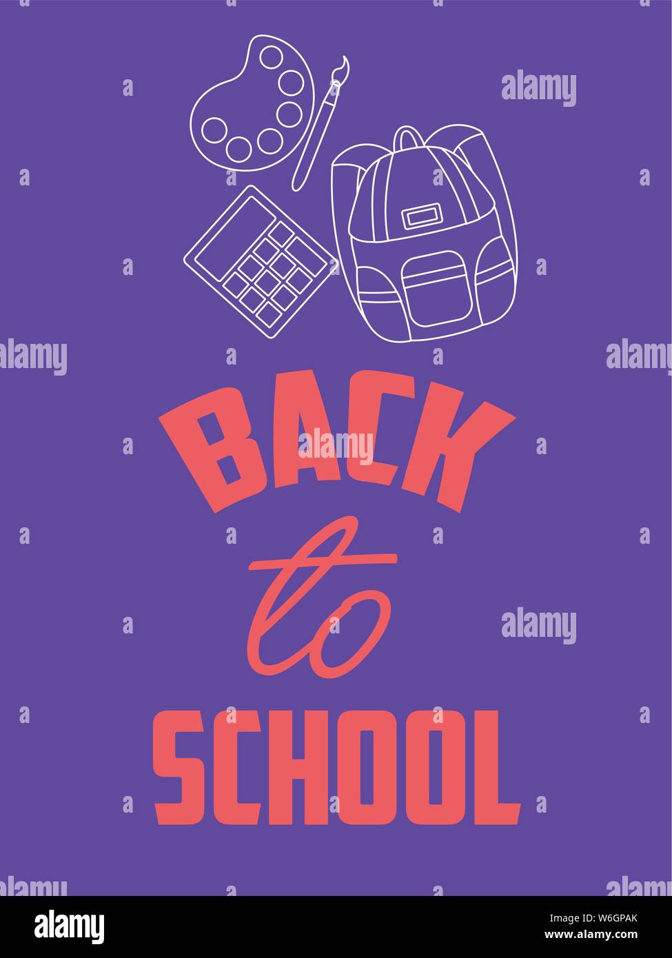 Back to school vector design Stock Vector Image & Art - Alamy