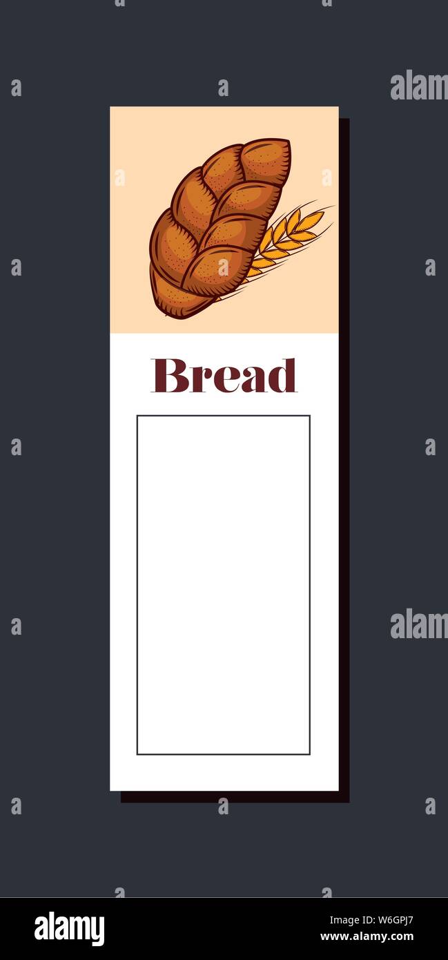 Bread and wheat of bakery vector design Stock Vector Image & Art - Alamy