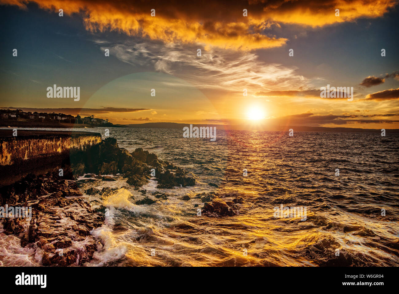 Belfast lough sunset hi-res stock photography and images - Alamy