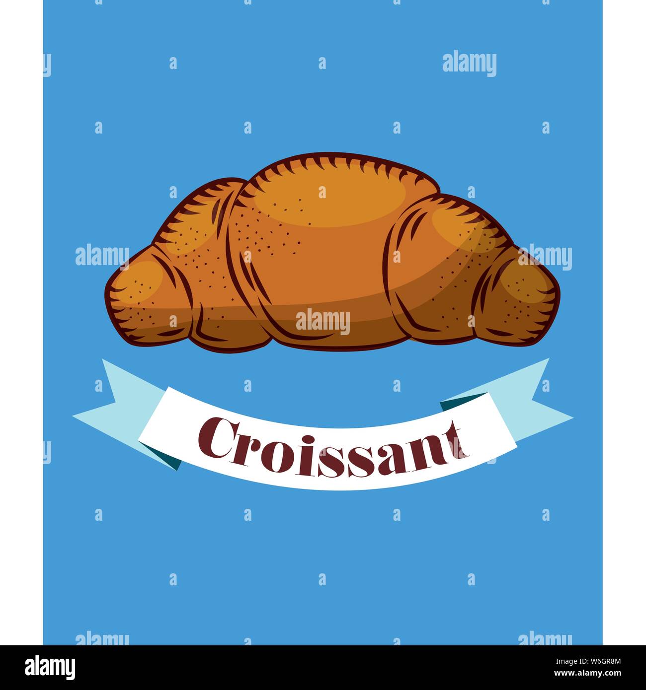Croissant bread of bakery vector design Stock Vector Image & Art - Alamy