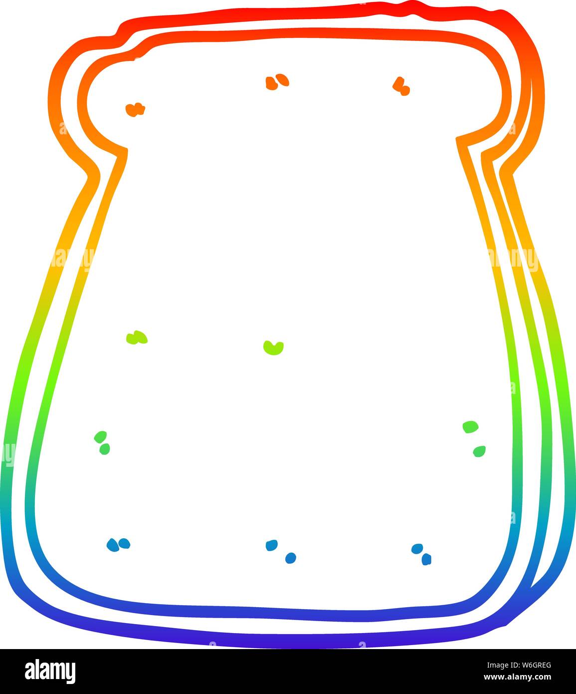 Rainbow bread Stock Vector Images - Alamy