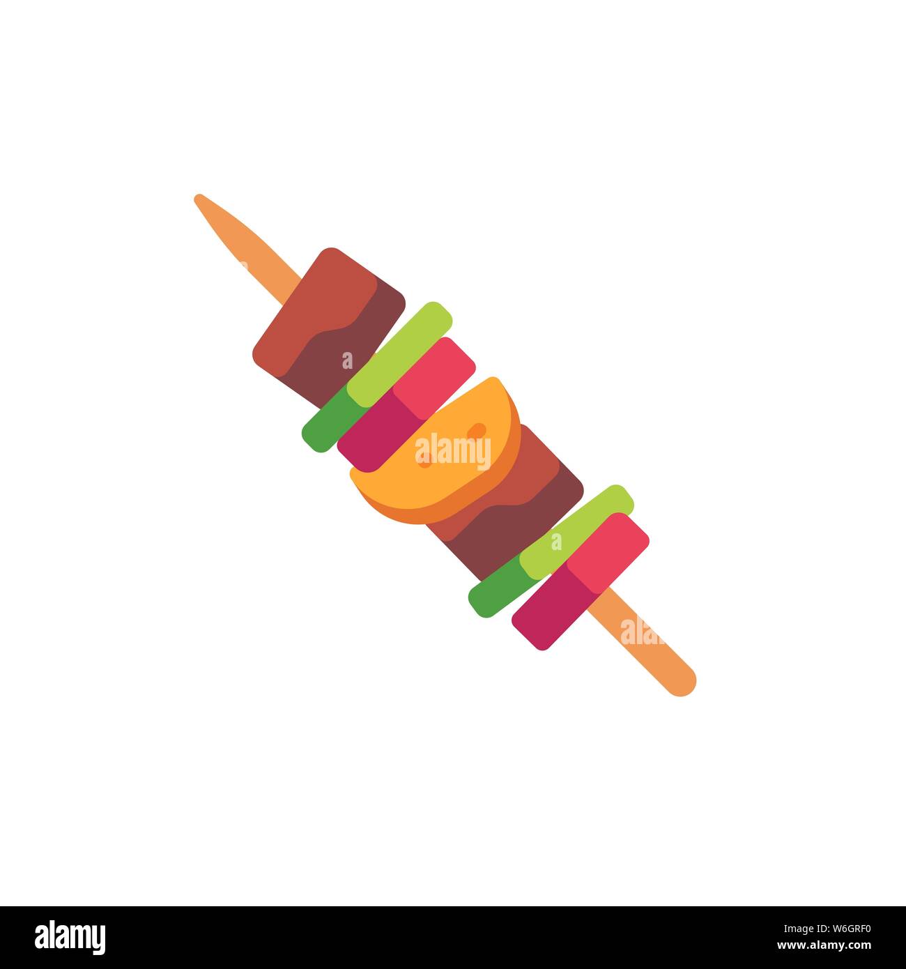 Beef on a stick Stock Vector Images - Alamy