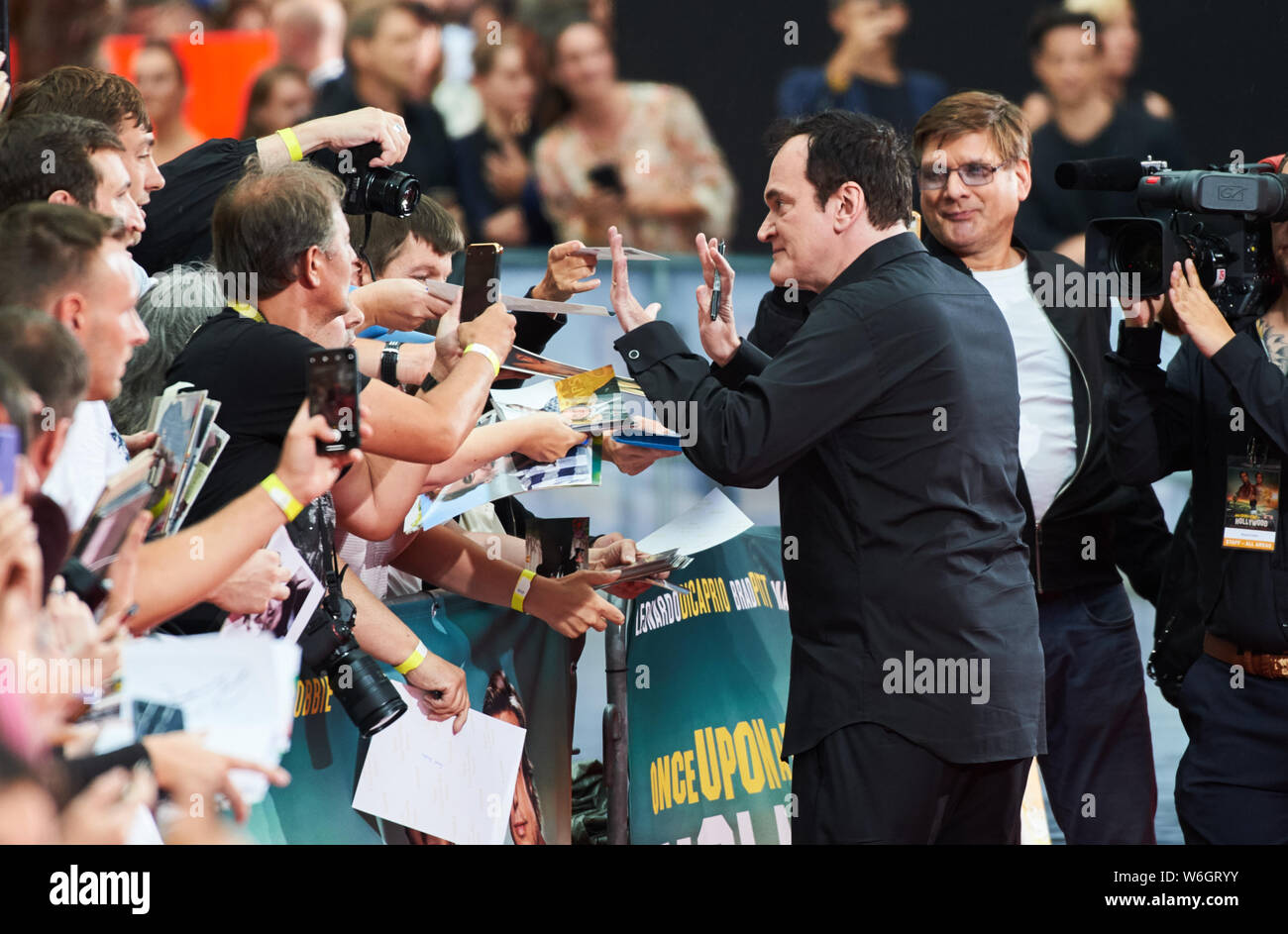 Berlin, Germany. 01st Aug, 2019. US director Quentin Tarantino comes to ...