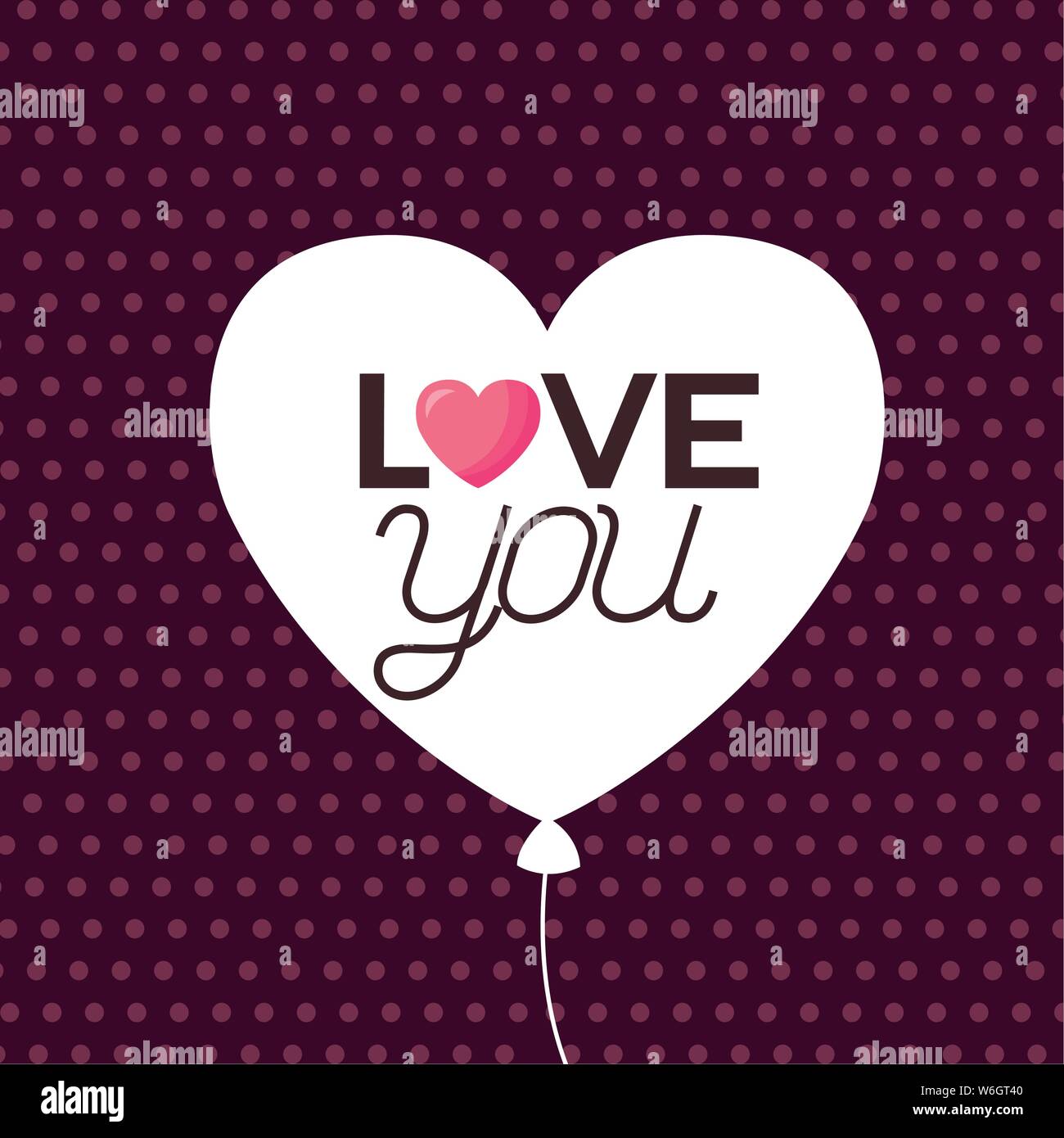 Love represented by heart balloon vector design Stock Vector Image ...