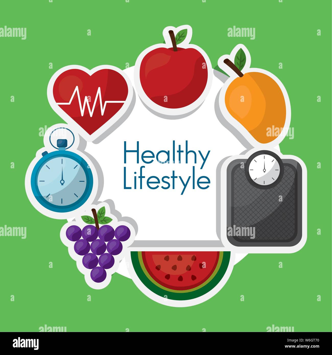 Healthy lifestyle vector design Stock Vector Image & Art - Alamy