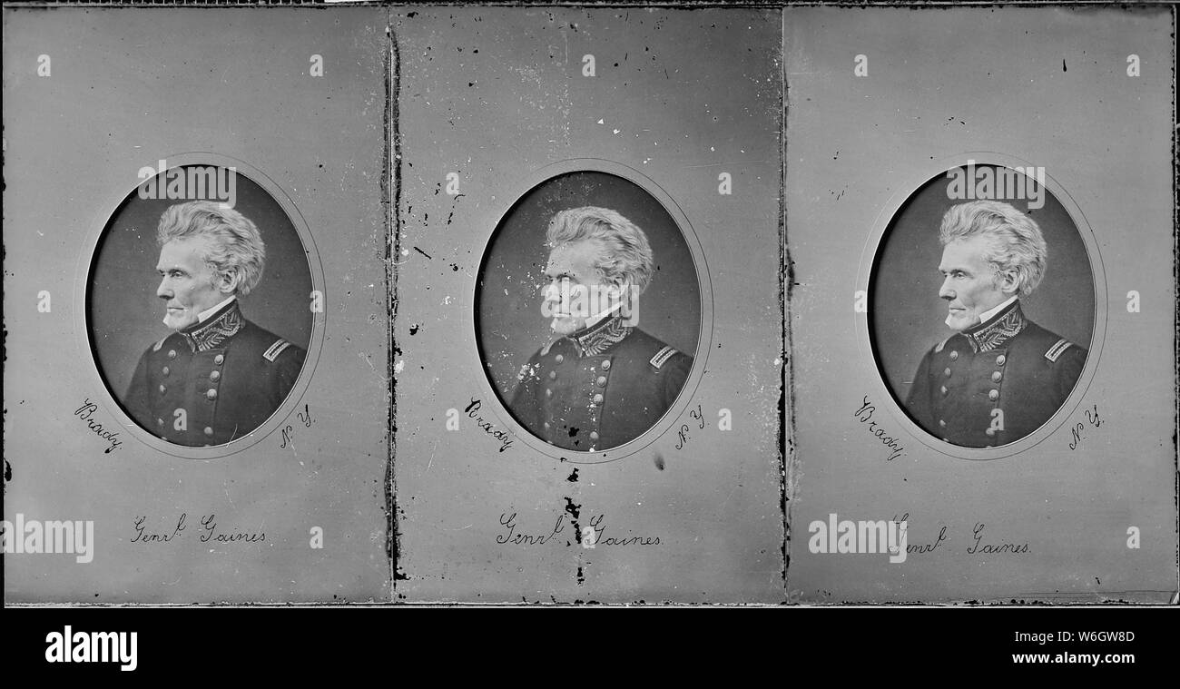 Gen. Edmund P. Gaines Stock Photo - Alamy
