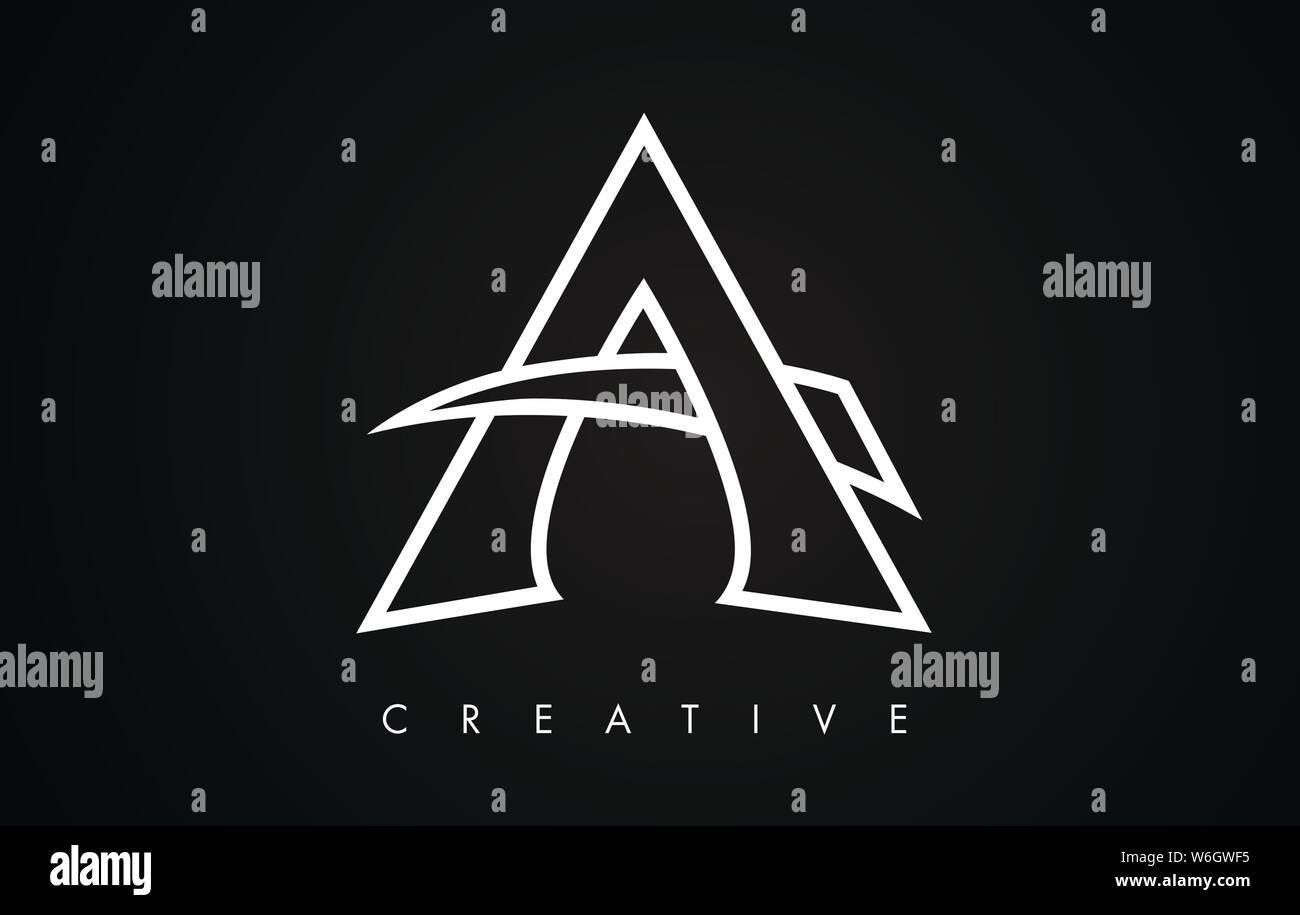 A Letter Modern Trendy Design Logo. Letter A Icon Logo with Monogram ...