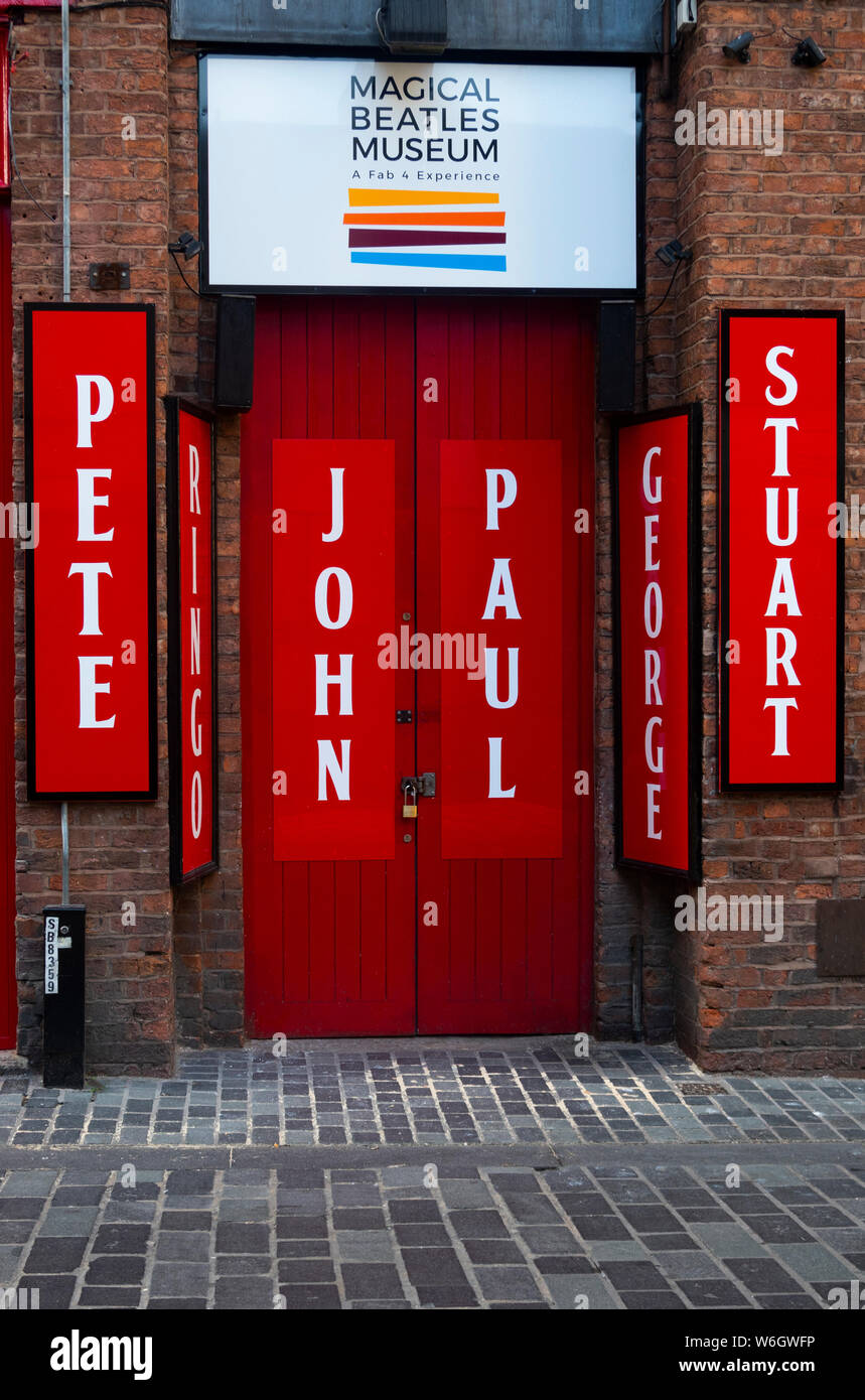 Magical Beatles Museum on Mathew Street in Liverpool, UK Stock Photo ...