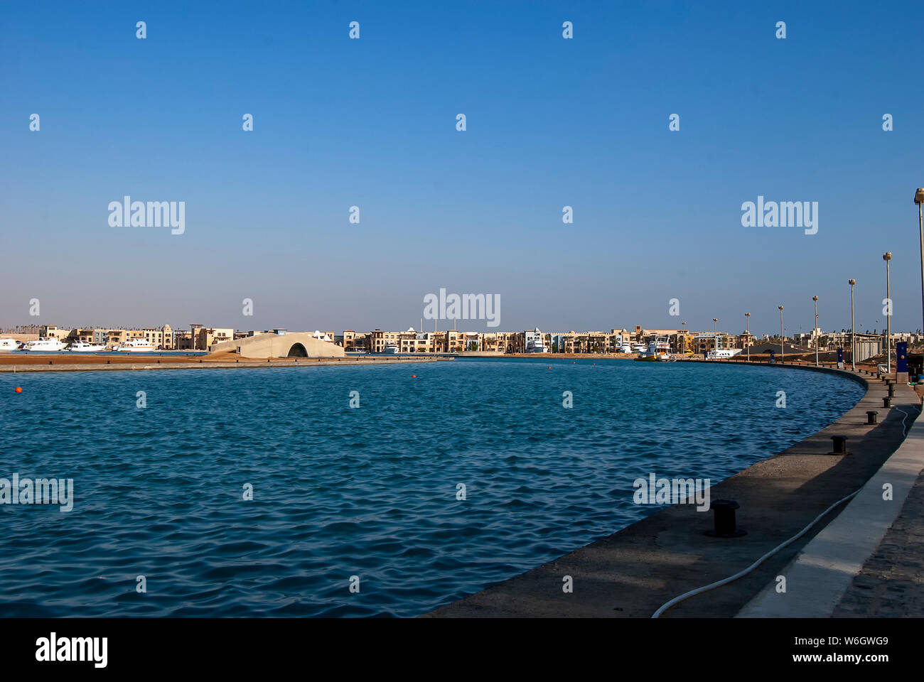 The Red Sea holiday resort of Port Ghalib in Egypt Stock Photo - Alamy