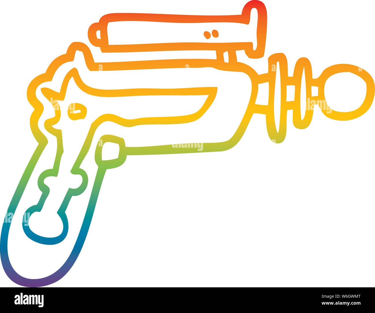 Rainbow gun Stock Vector Images - Alamy