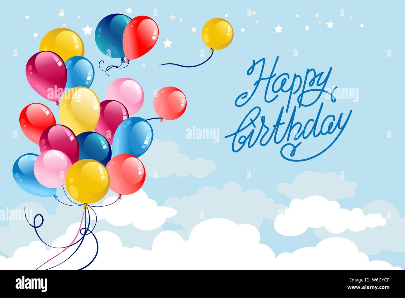 Summer holiday congratulation Stock Vector Image & Art - Alamy