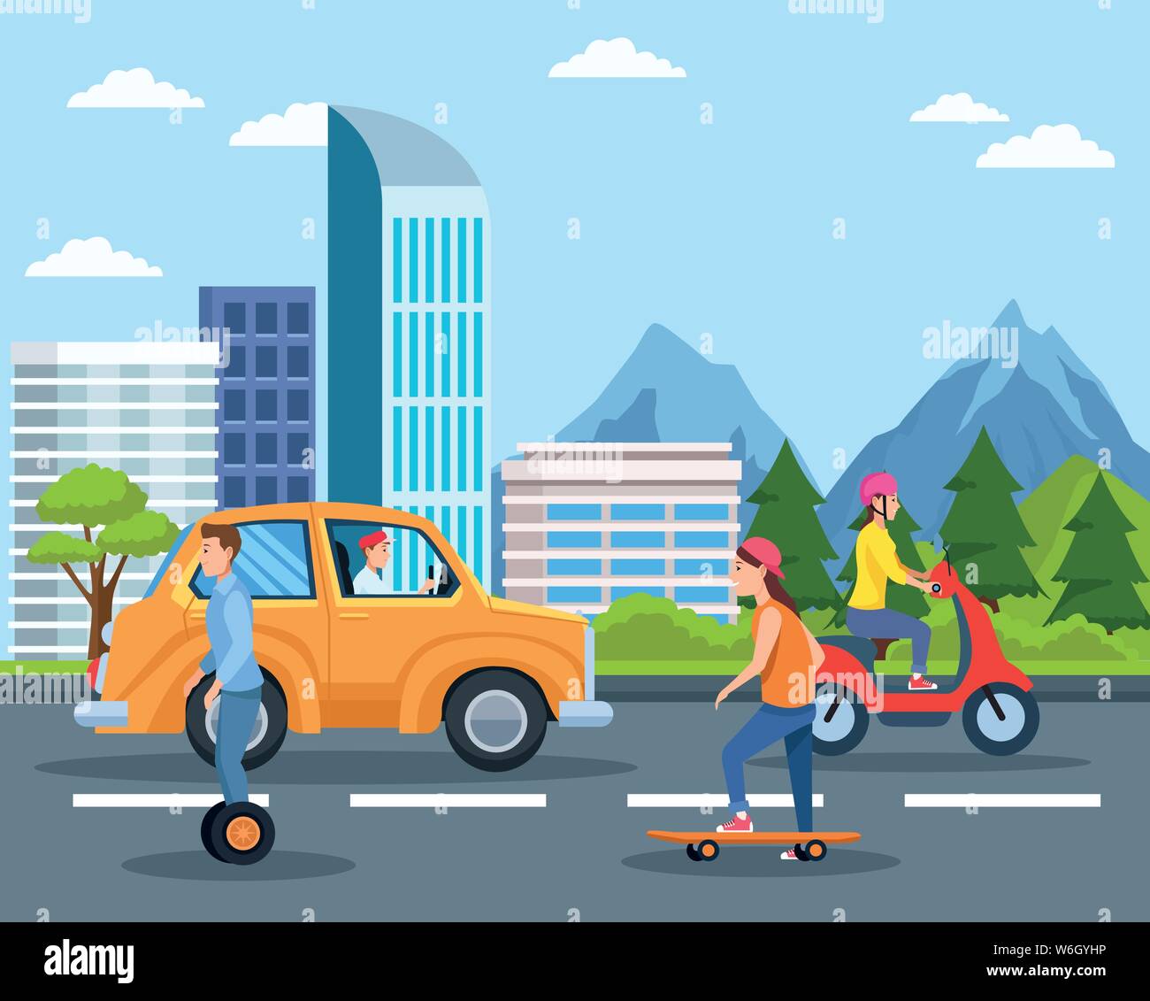 Green energy bikes Stock Vector Images - Alamy