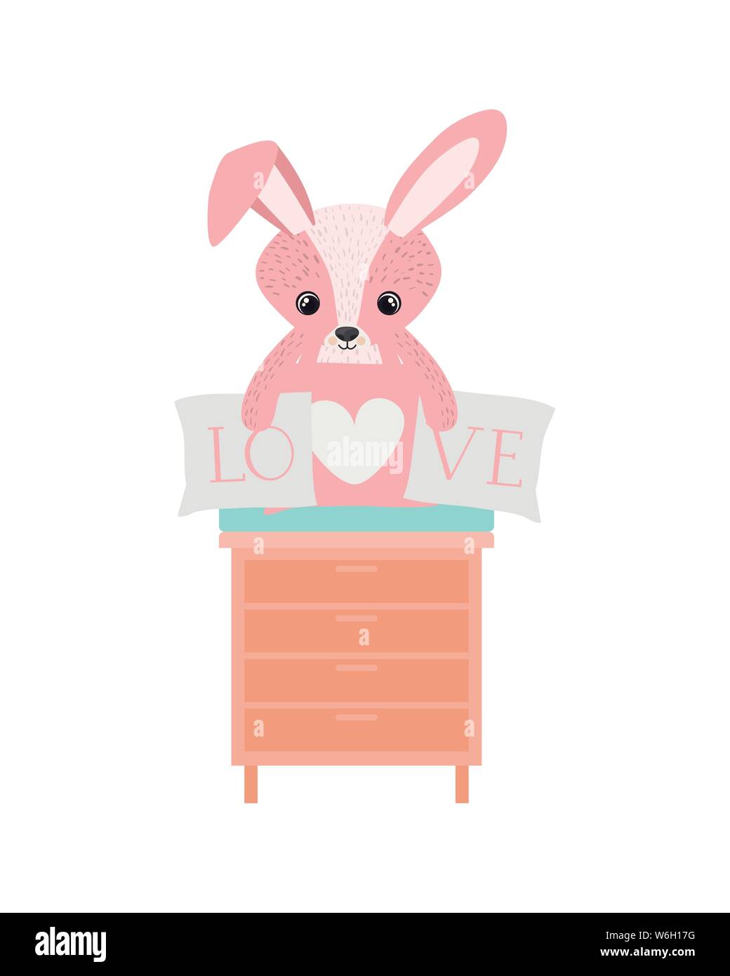 Isolated teddy rabbit vector design Stock Vector Image & Art - Alamy
