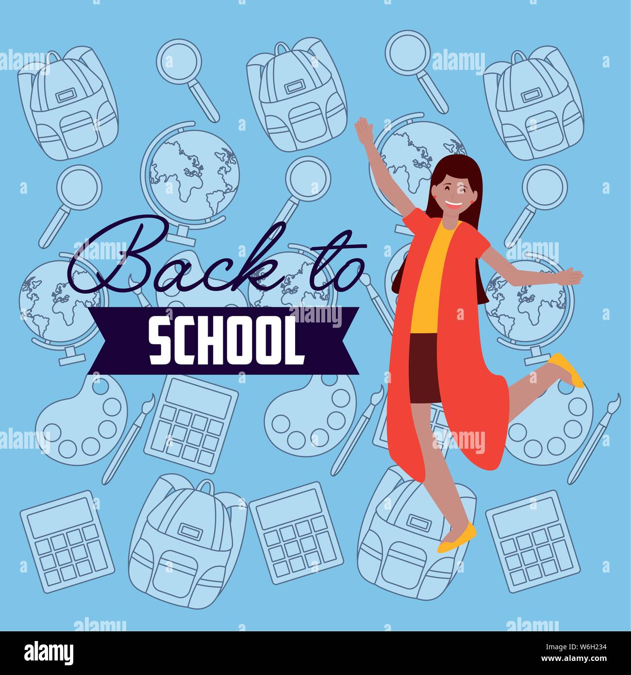 Back to school vector design Stock Vector Image & Art - Alamy