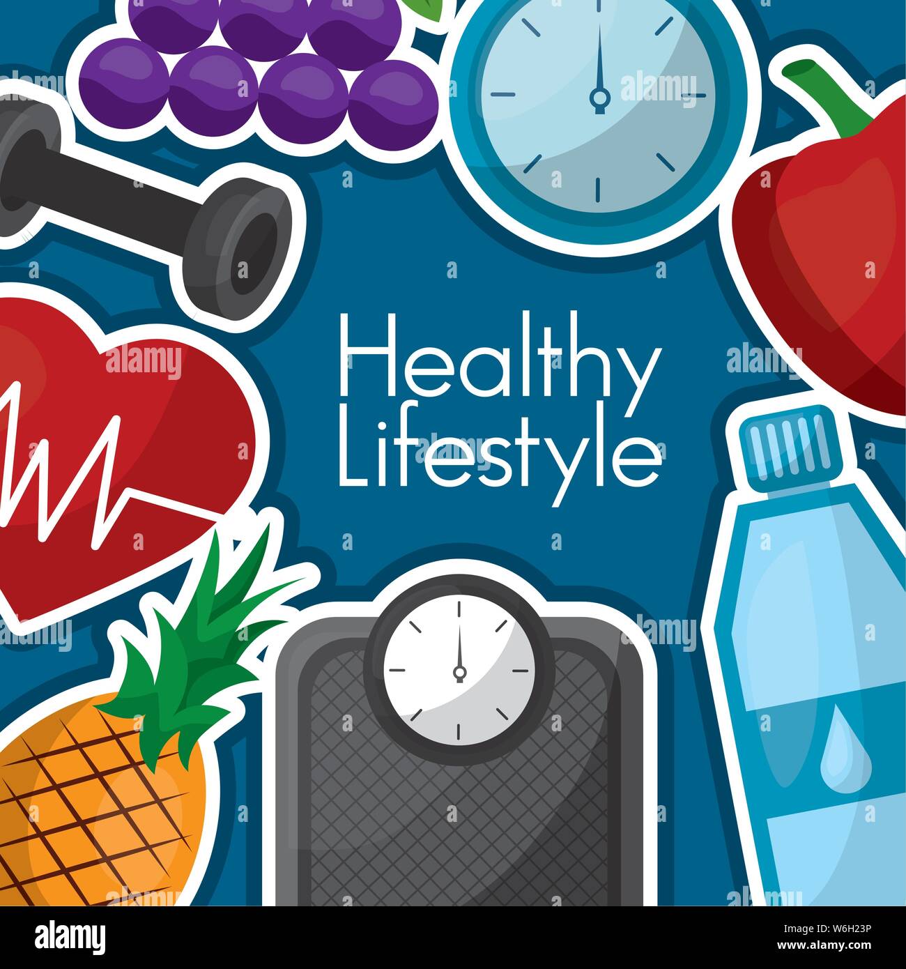 Healthy lifestyle vector design Stock Vector Image & Art - Alamy