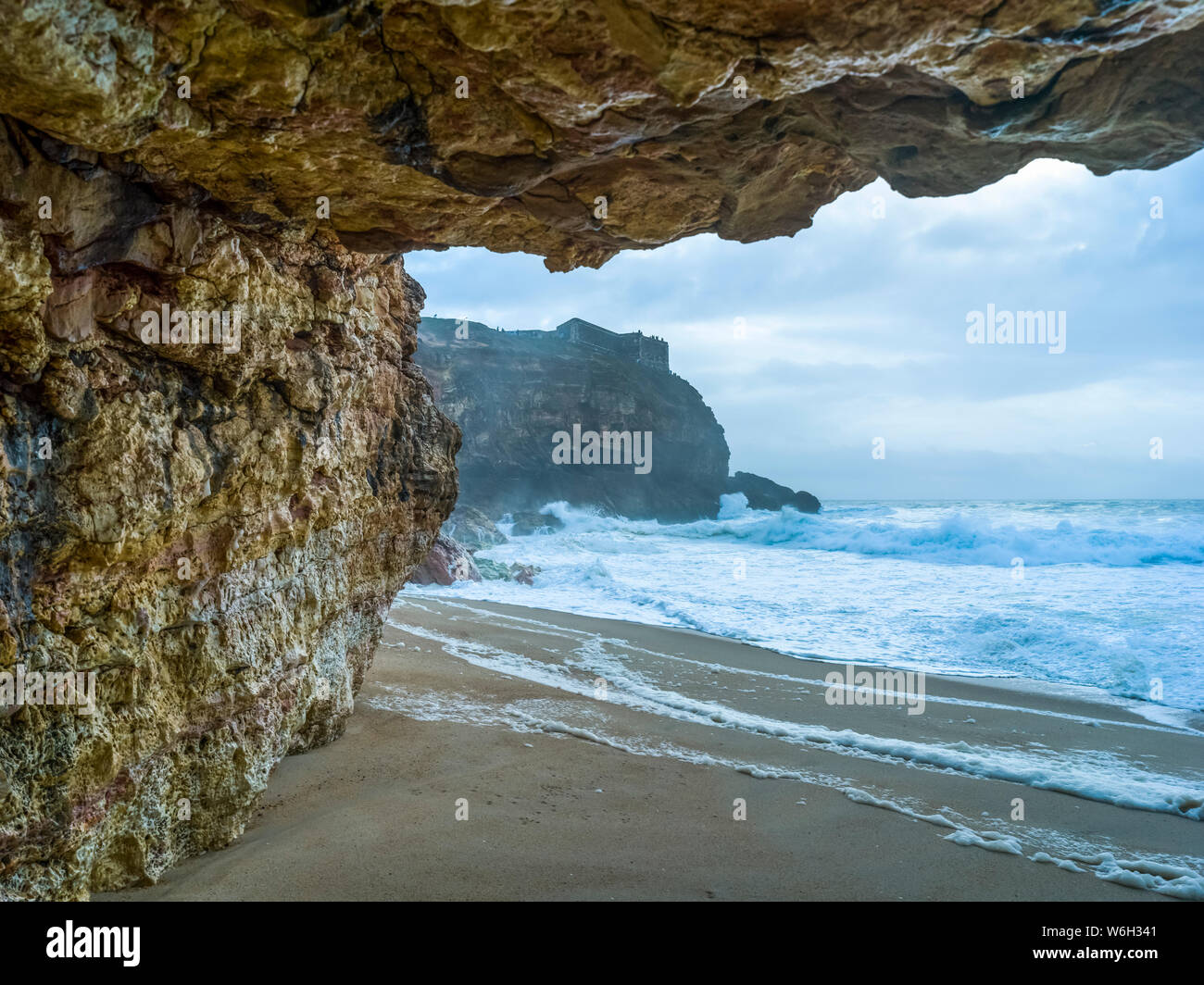 Rugged rough cliffs crashing hi-res stock photography and images - Alamy