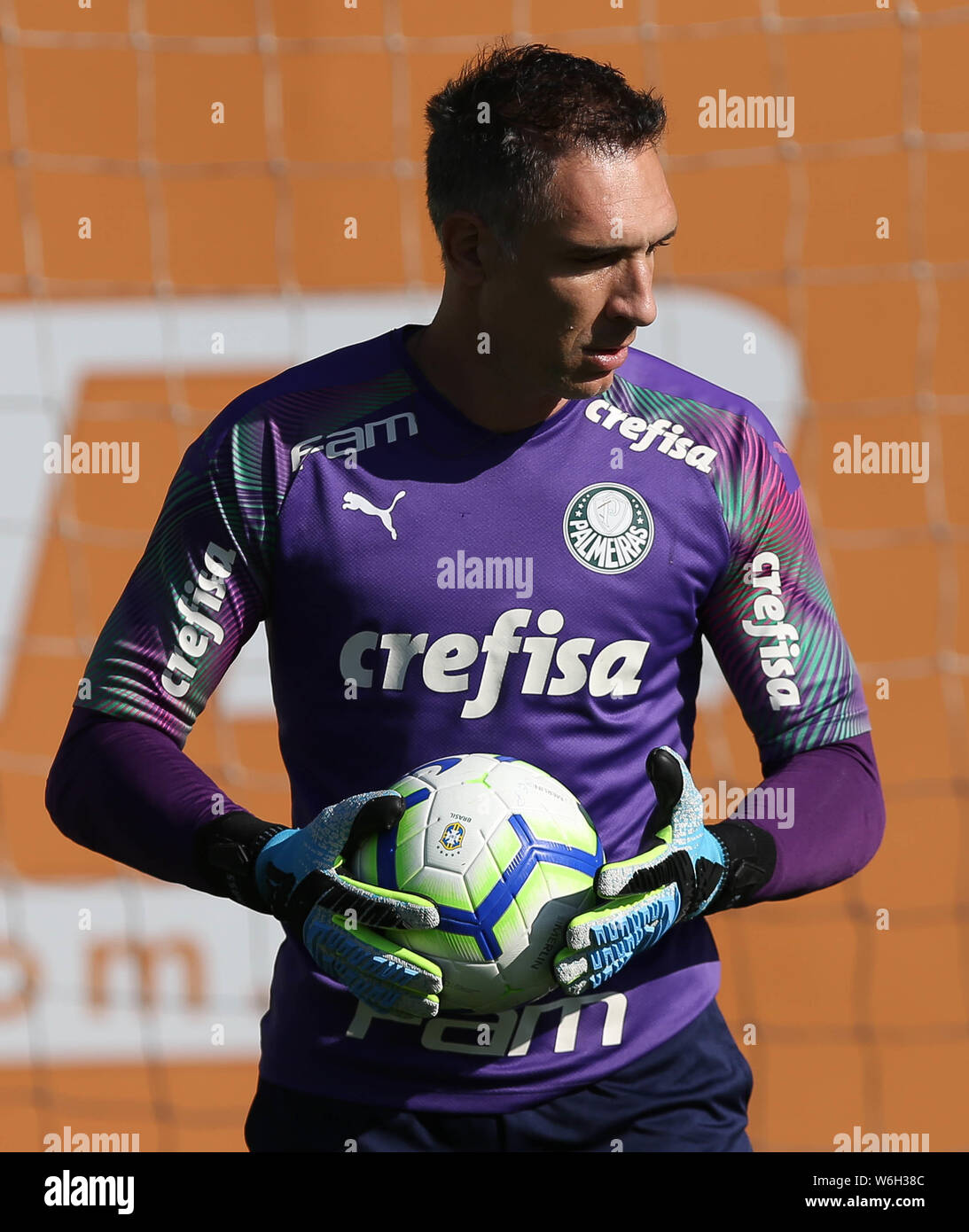SÃO PAULO, SP - 01.08.2019: TREINO DO PALMEIRAS - Goalkeeper Fernando ...