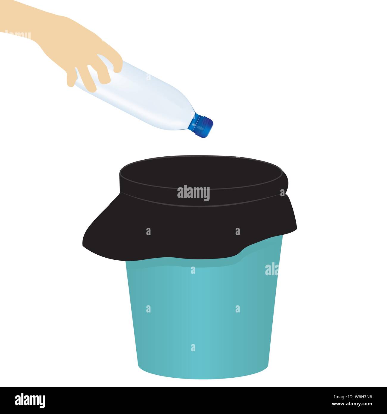 Vector illustration with hand throwing dust Stock Vector Image & Art ...