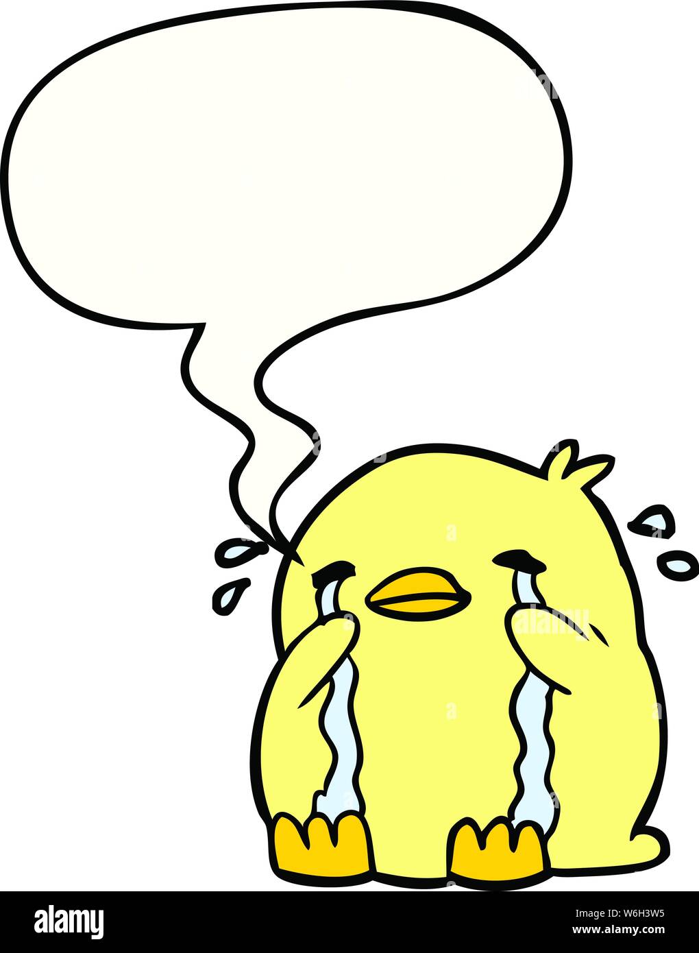 Crying bird Stock Vector Images - Alamy