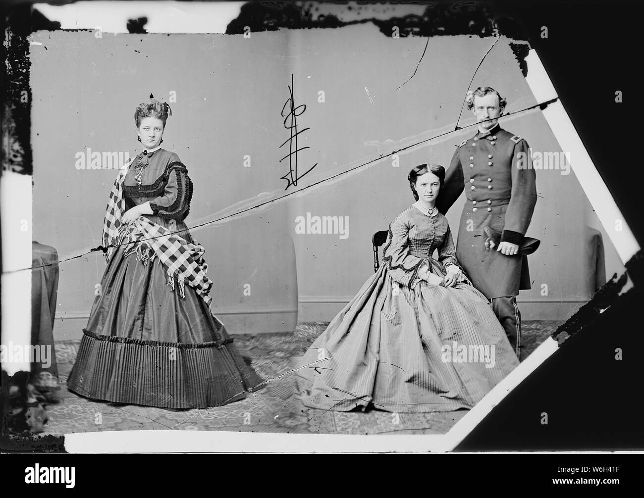 Gen. and Mrs. George A. Custer Stock Photo - Alamy