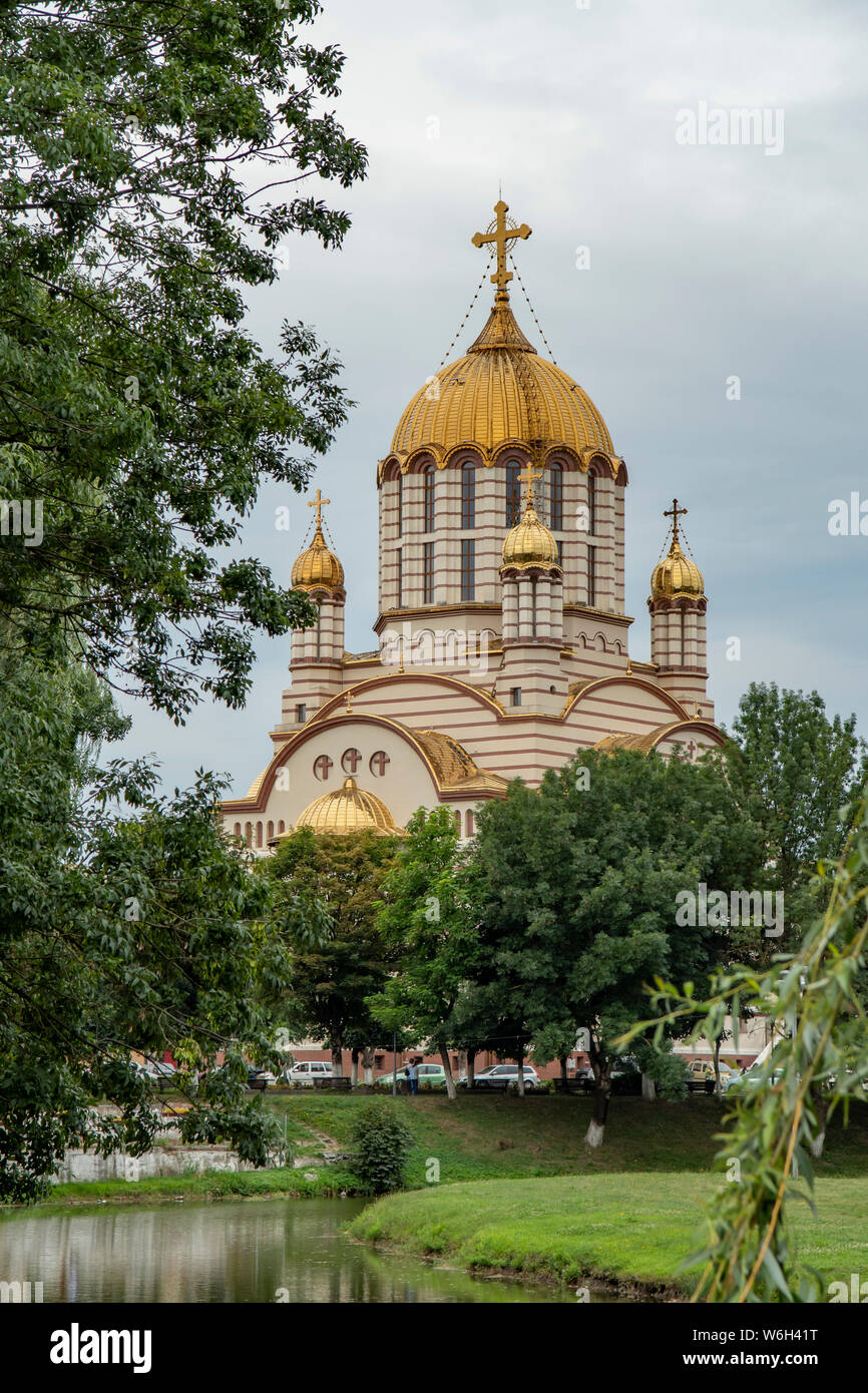Orthodox Cathedral of St John the Baptist, Fagaras, Romania Stock Photo ...