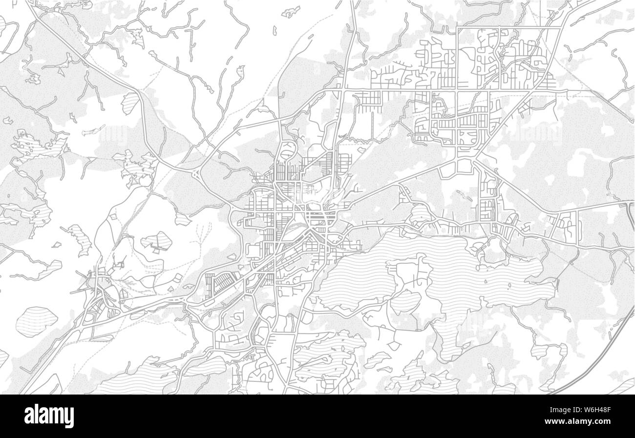 Greater Sudbury, Ontario, Canada, bright outlined vector map with ...