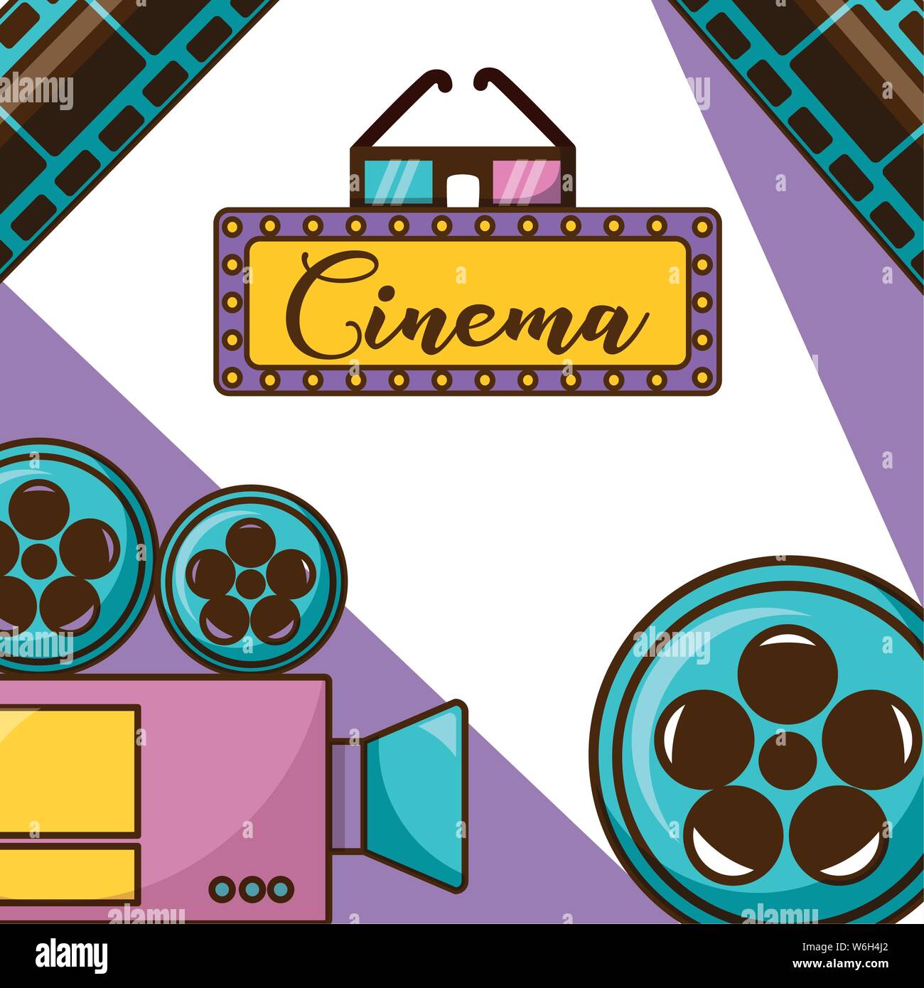 Isolated cinema icon set design Stock Vector Image & Art - Alamy