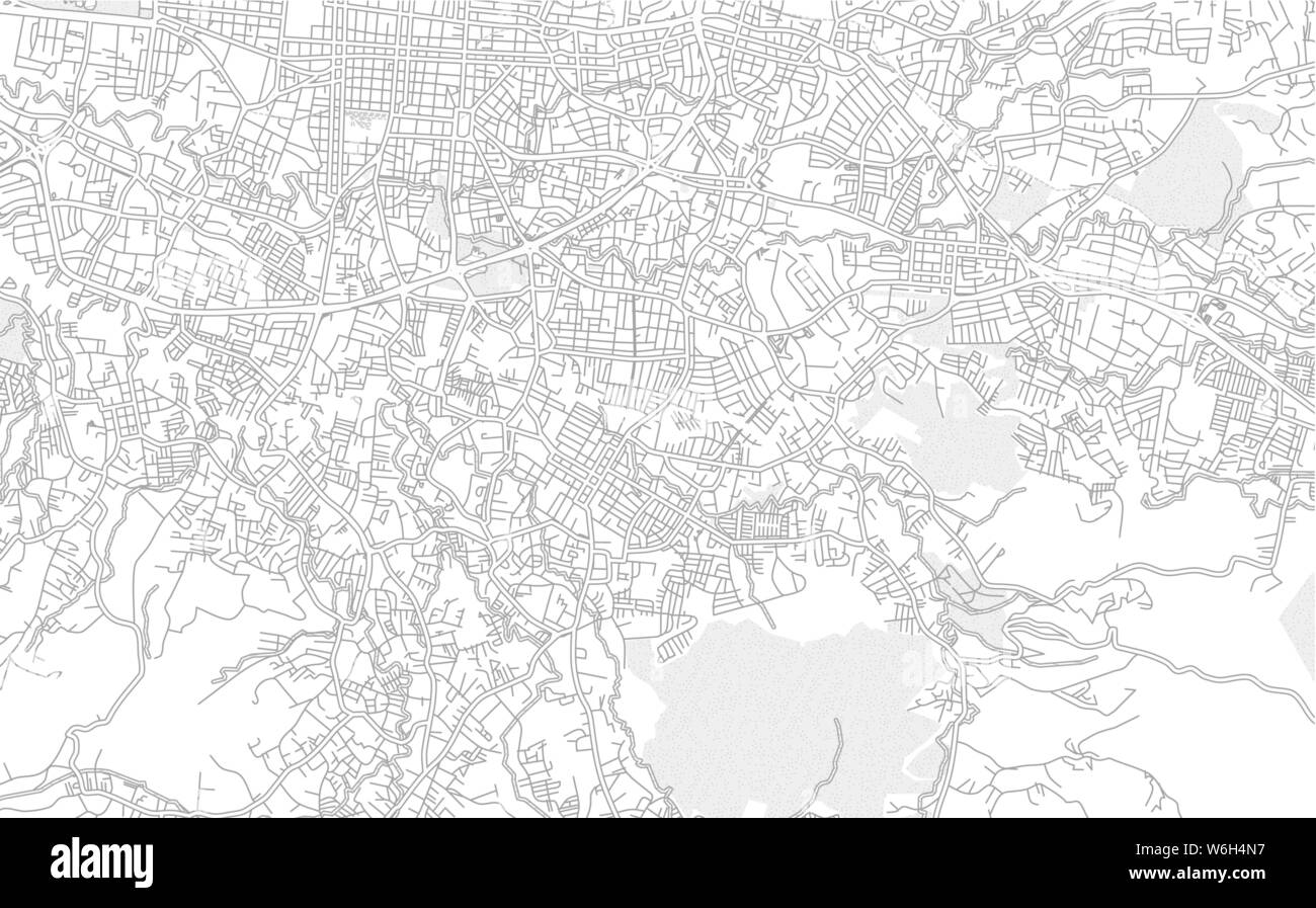Desamparados, San José, Costa Rica, bright outlined vector map with ...