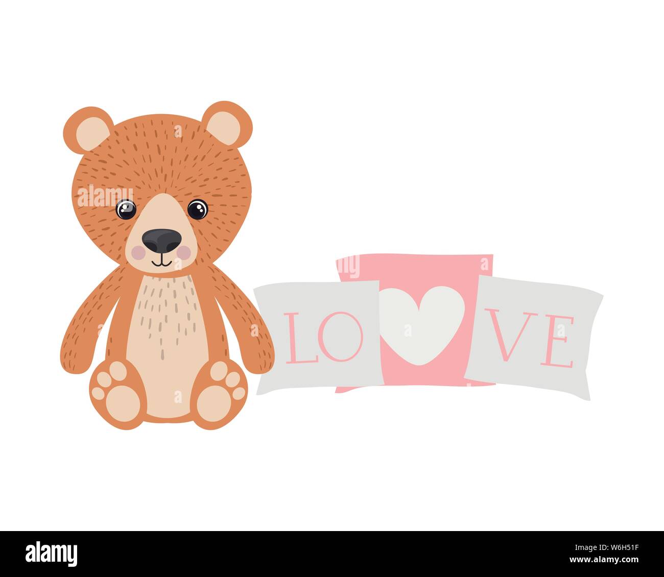 Isolated teddy bear vector design Stock Vector Image & Art - Alamy