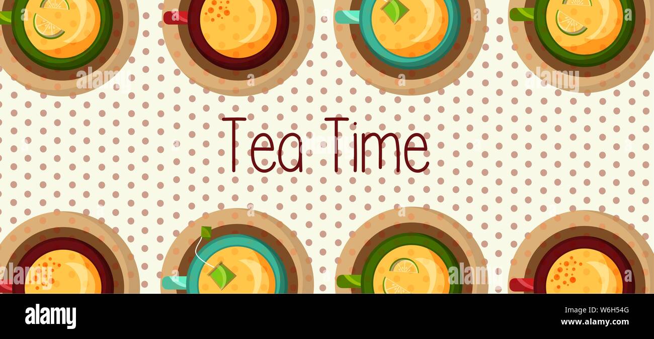 Tea cups vector design Stock Vector Image & Art - Alamy