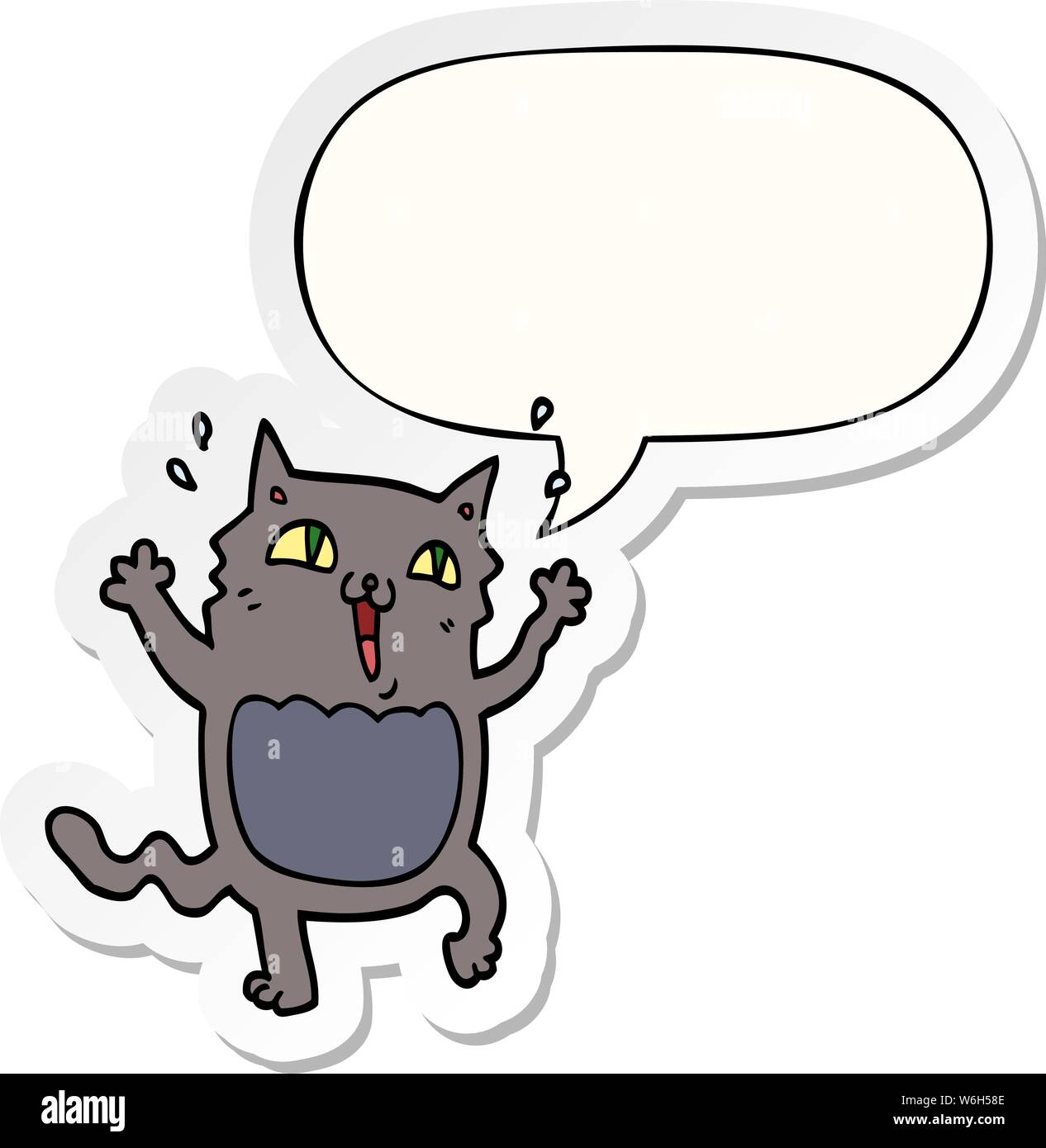 Excited cat Cut Out Stock Images & Pictures - Alamy