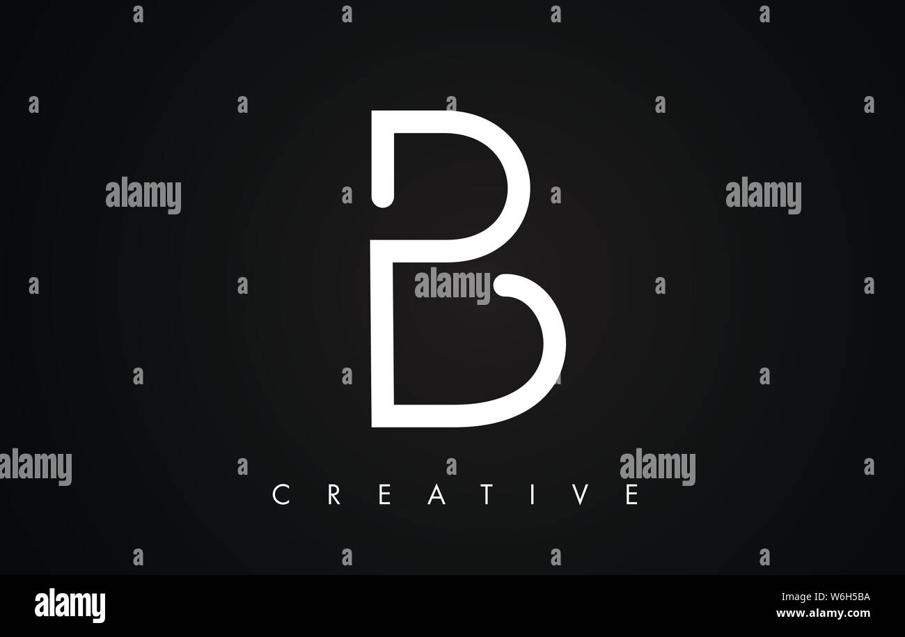 B Letter Modern Trendy Design Logo. Letter B Icon Logo with Monogram ...