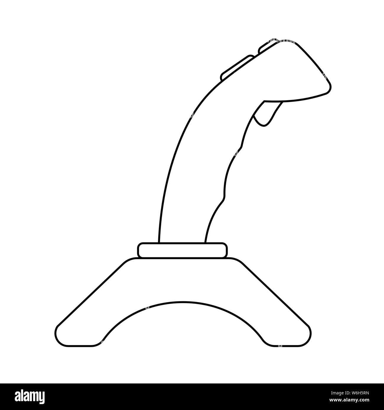 Joystick Icon. Outline Simple Design With Editable Stroke. Vector ...