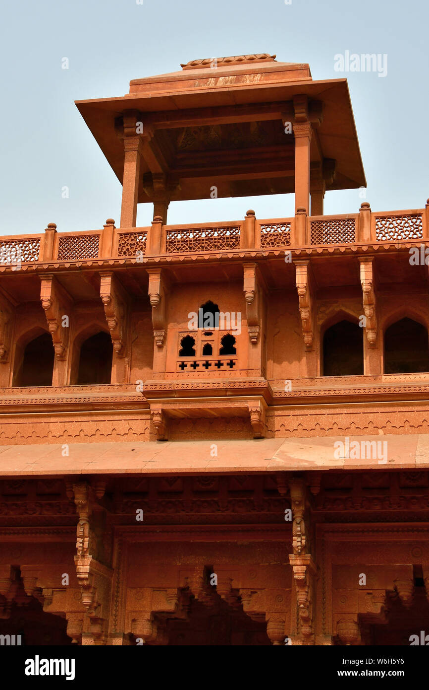 Jahangiri Mahal, Jahangir Palace, Agra Fort, India, Asia, UNESCO World ...