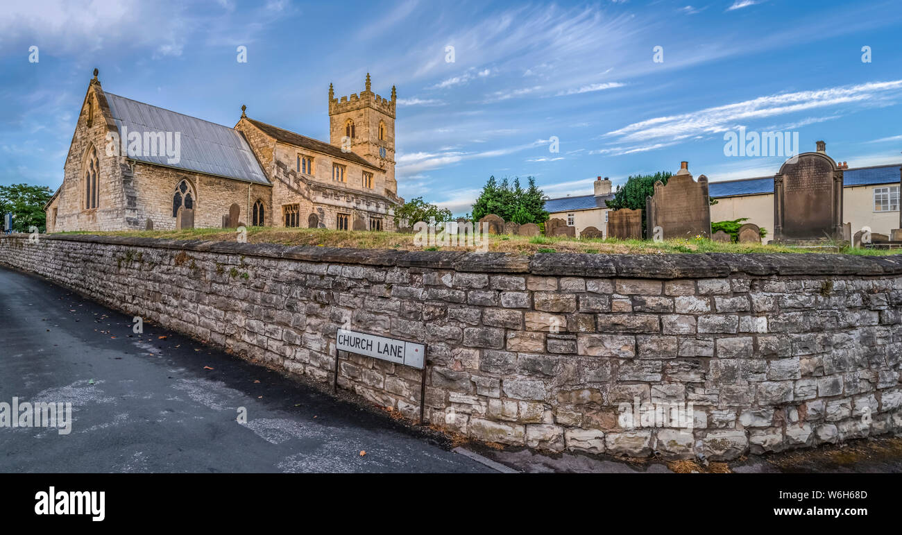 St. Wilfrid's Church in the village of Monk Fryston, North Yorkshire ...