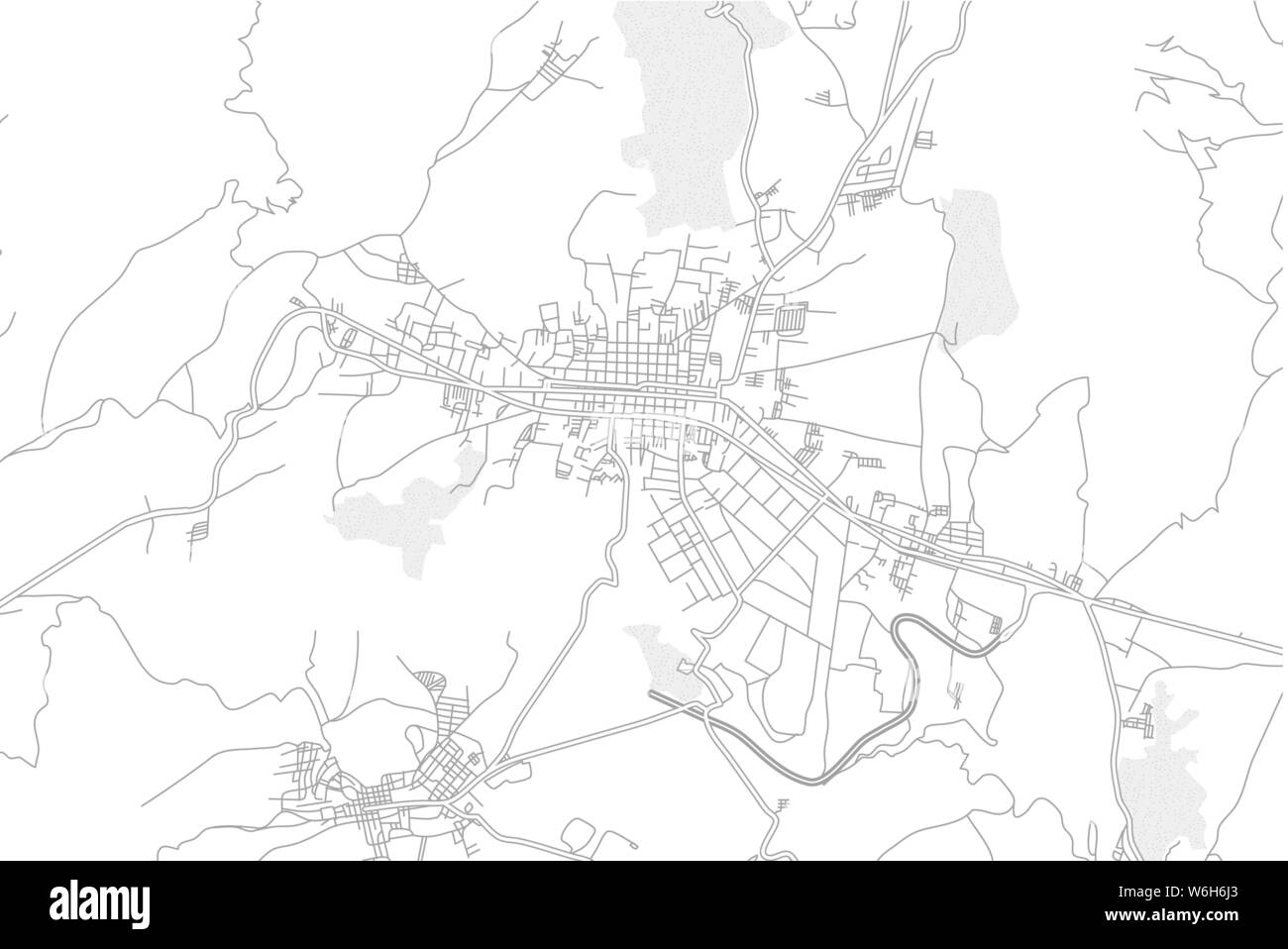 Chimaltenango, Chimaltenango, Guatemala, bright outlined vector map ...