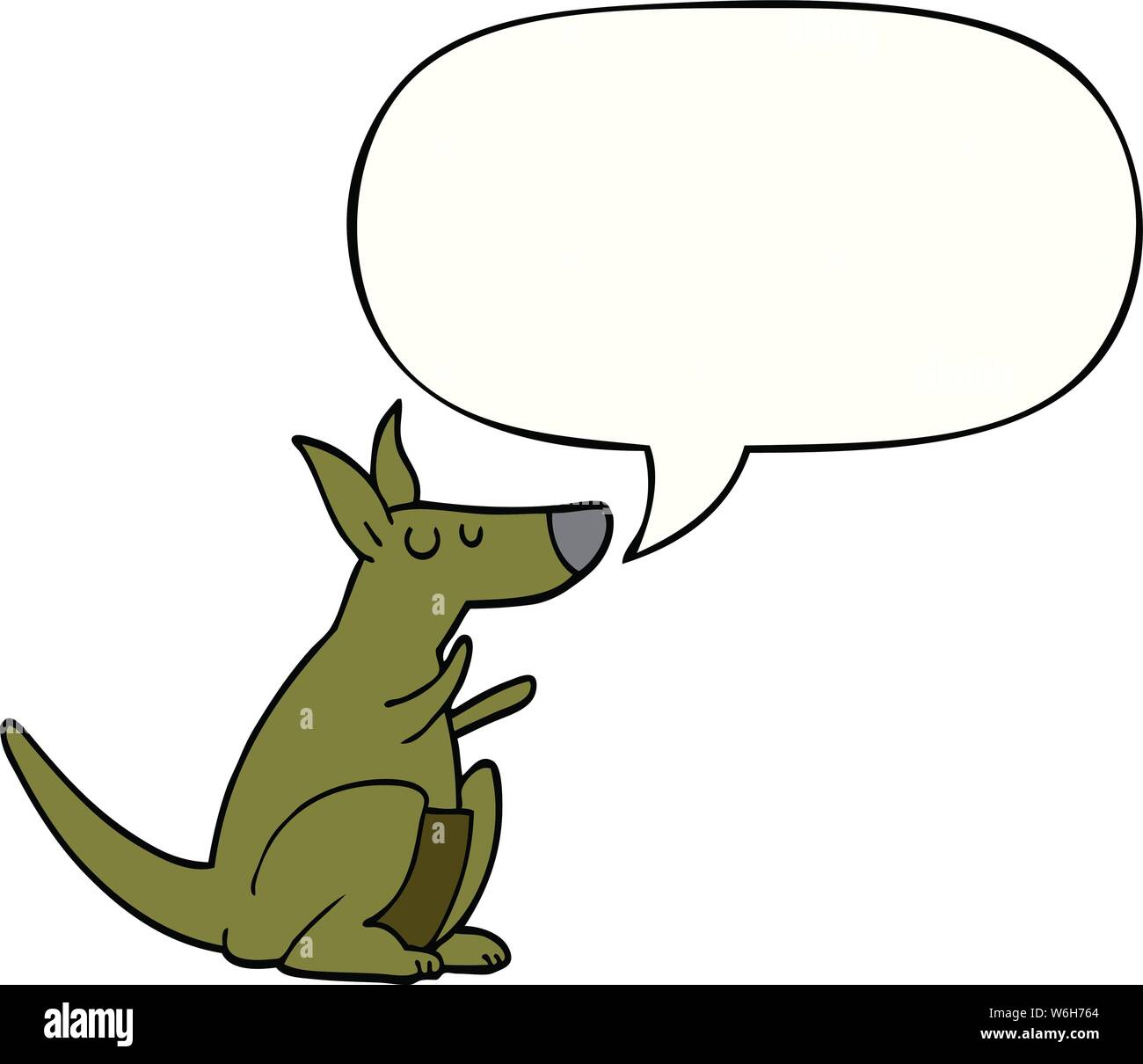Kangaroo talking Stock Vector Images - Alamy