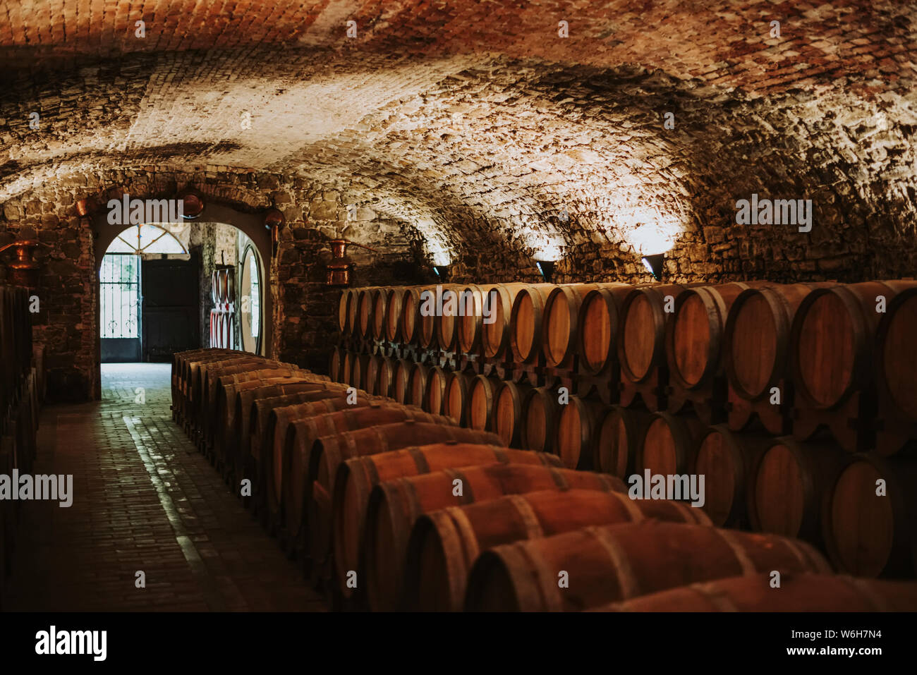 Cellar winery barrel fermentation hi-res stock photography and images ...