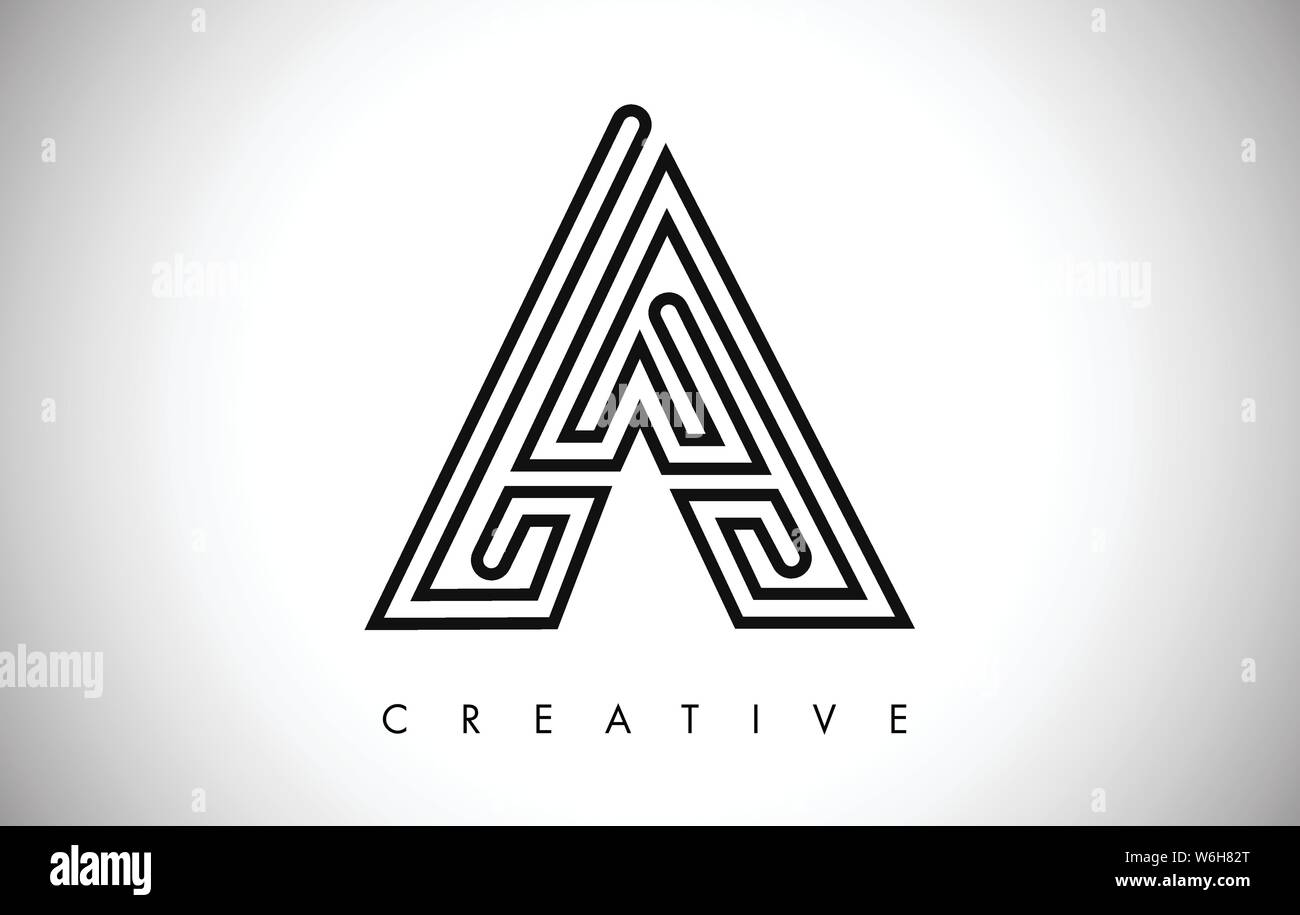 A Letter Modern Trendy Design Logo. Letter A Icon Logo with Monogram ...